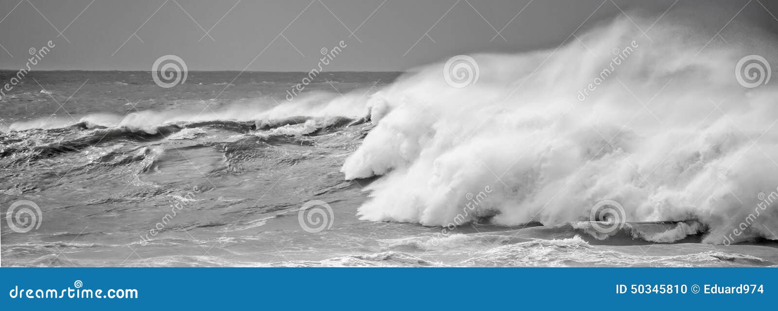 Surf wave stock photo. Image of large, surf, mediterranean - 50345810