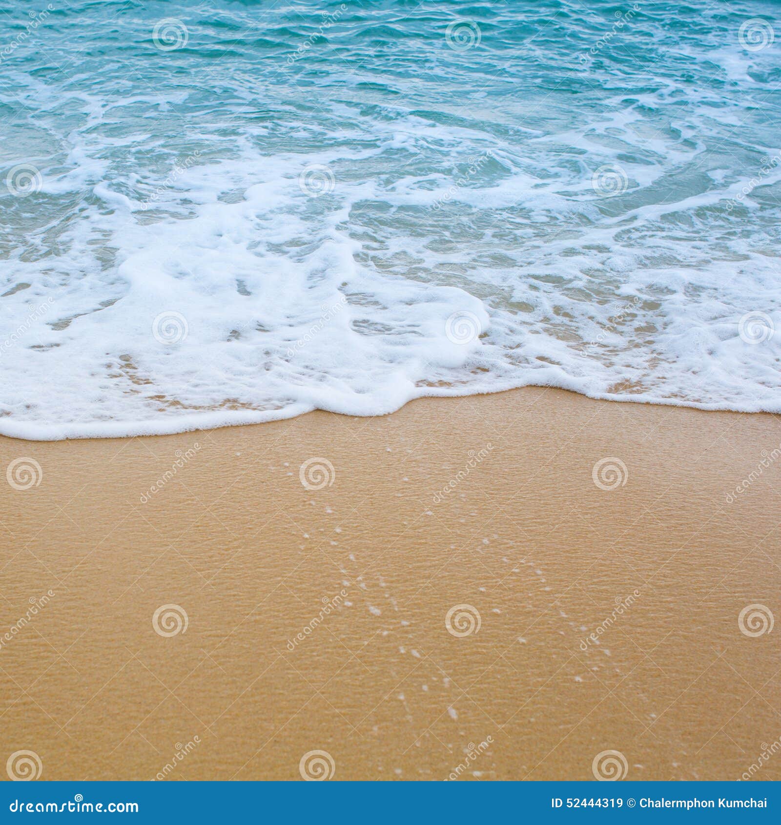 Surf Wave is Covering a Sea Beach Sand Stock Image - Image of foam ...