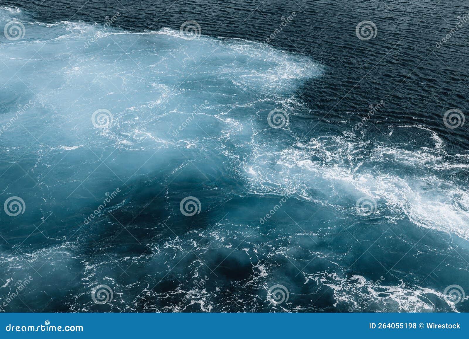 Surface of the Aegean Sea in Greece with Dramatic Waves and Foam ...