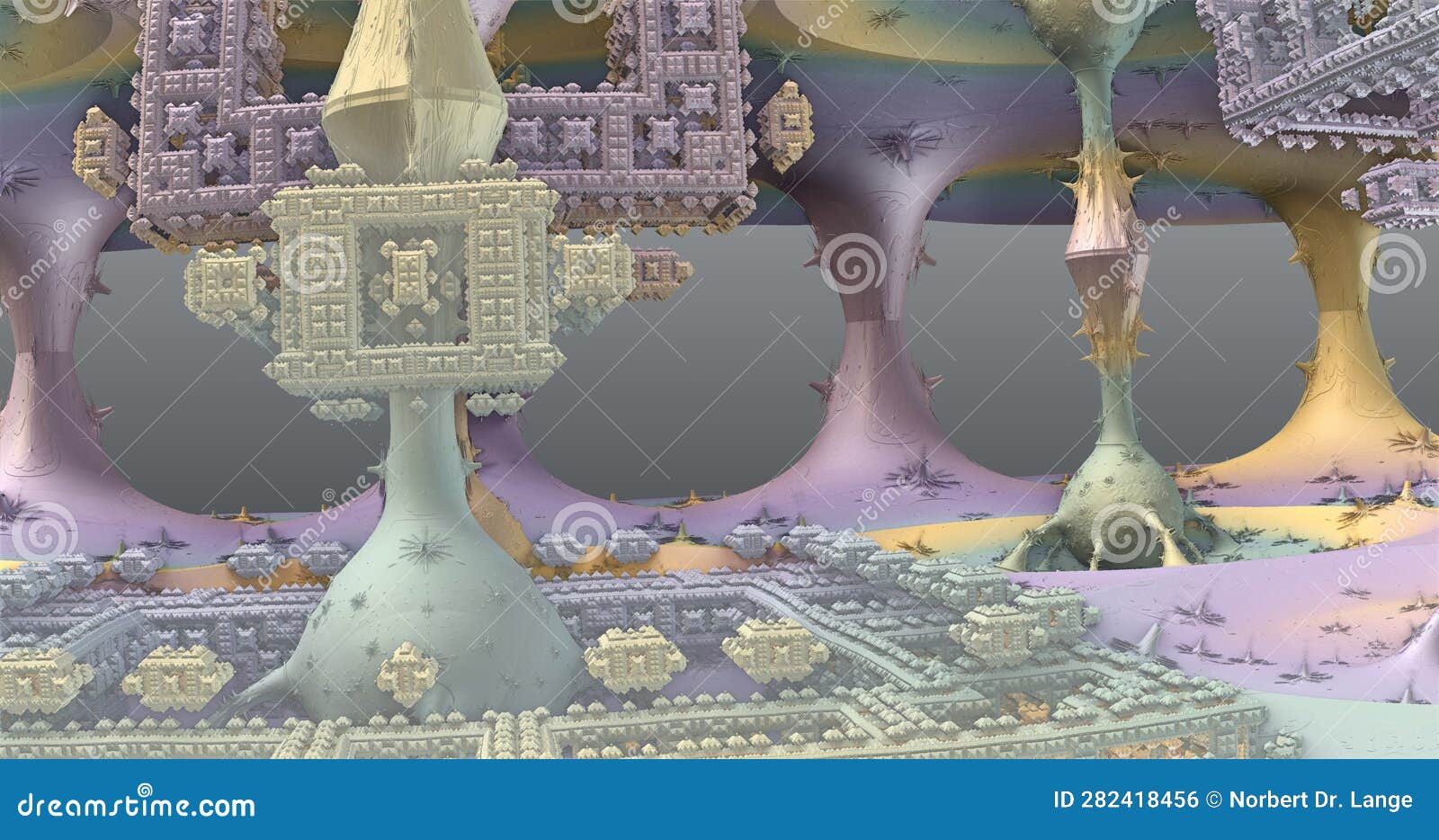 The Surface of an Alien Planet 3d Rendering Stock Illustration ...
