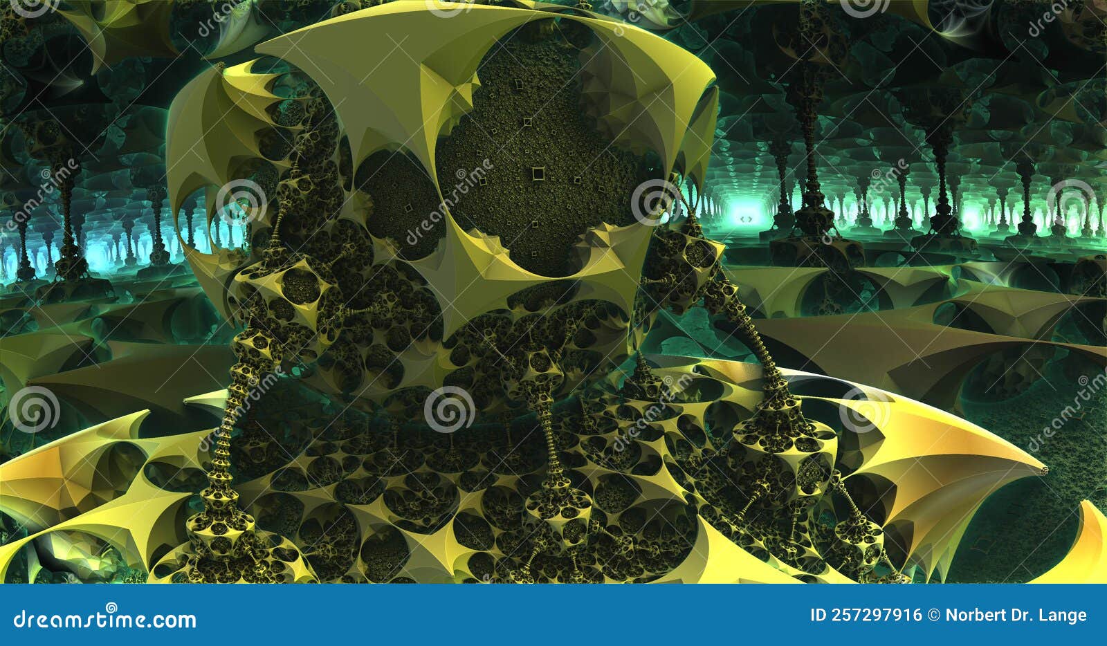 The Surface of an Alien Planet 3d Rendering Stock Illustration ...