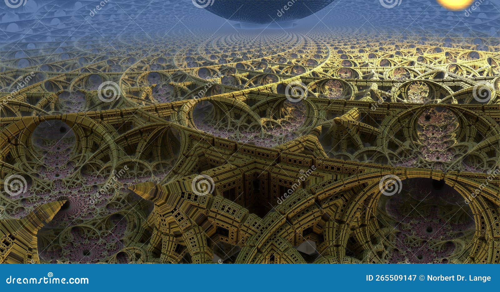 The Surface of an Alien Planet 3d Rendering Stock Illustration ...
