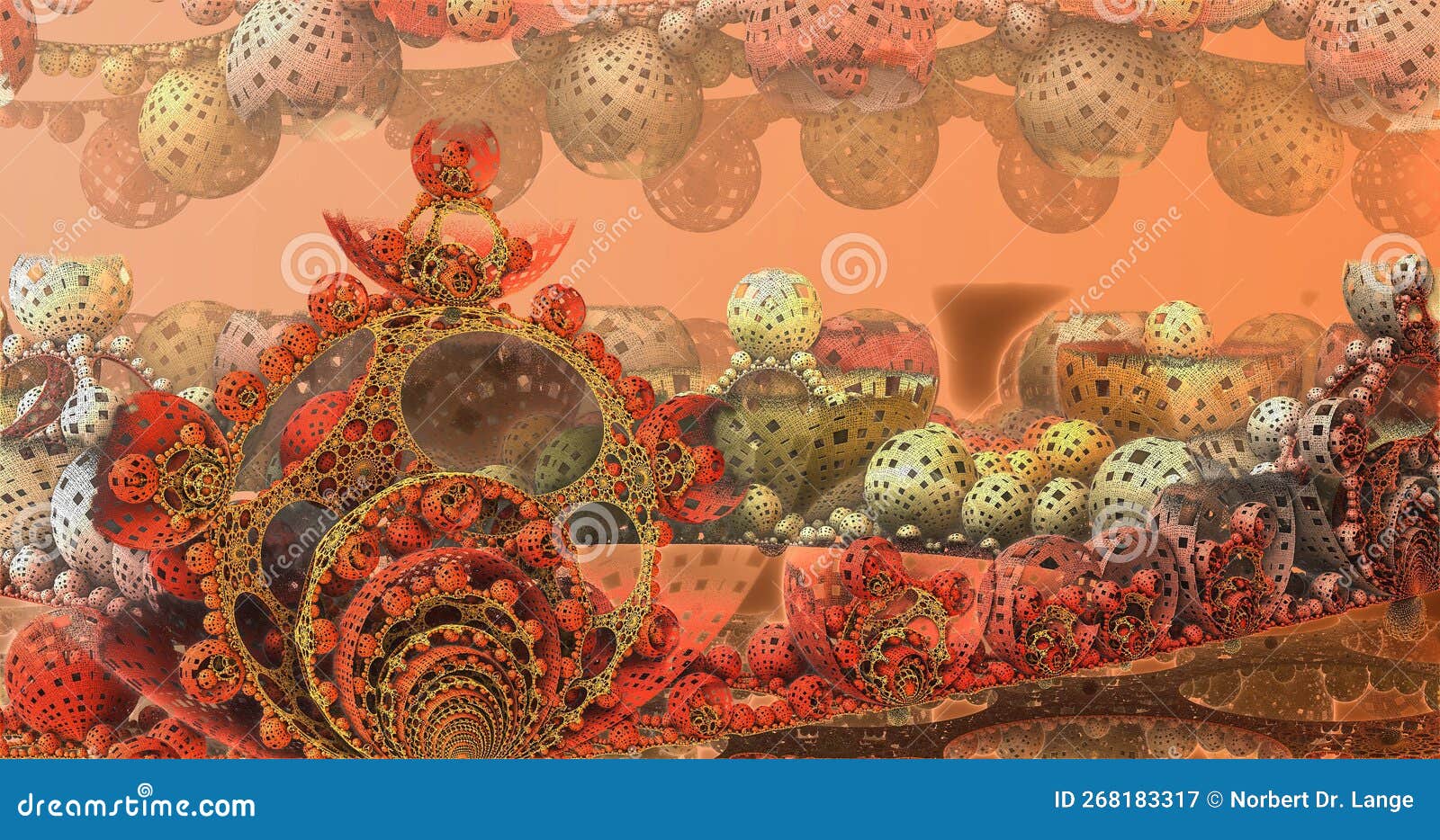The Surface of an Alien Planet 3d Rendering Stock Illustration ...