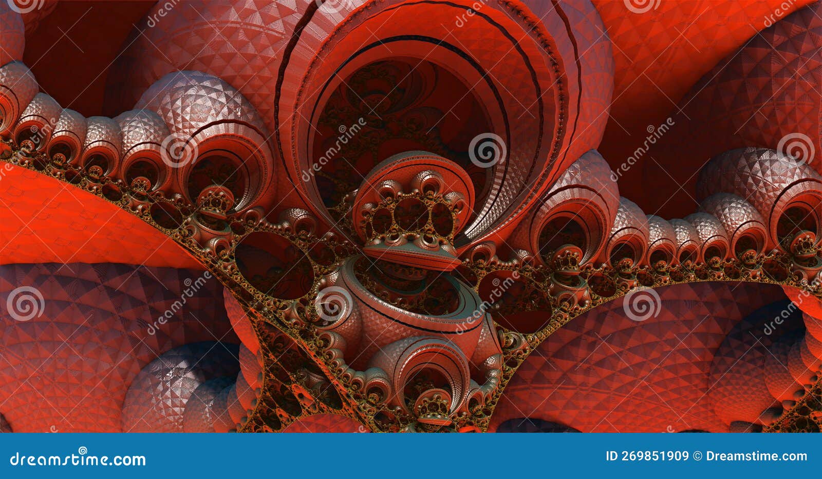 The Surface of an Alien Planet 3d Rendering Stock Illustration ...