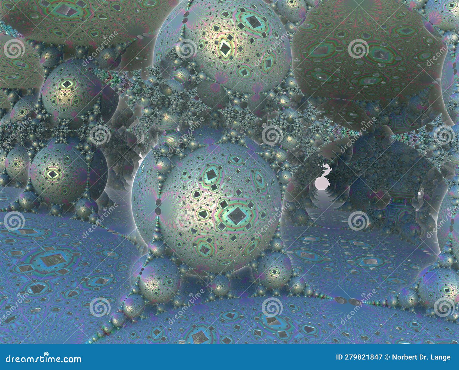 The Surface of an Alien Planet 3d Rendering Stock Illustration ...
