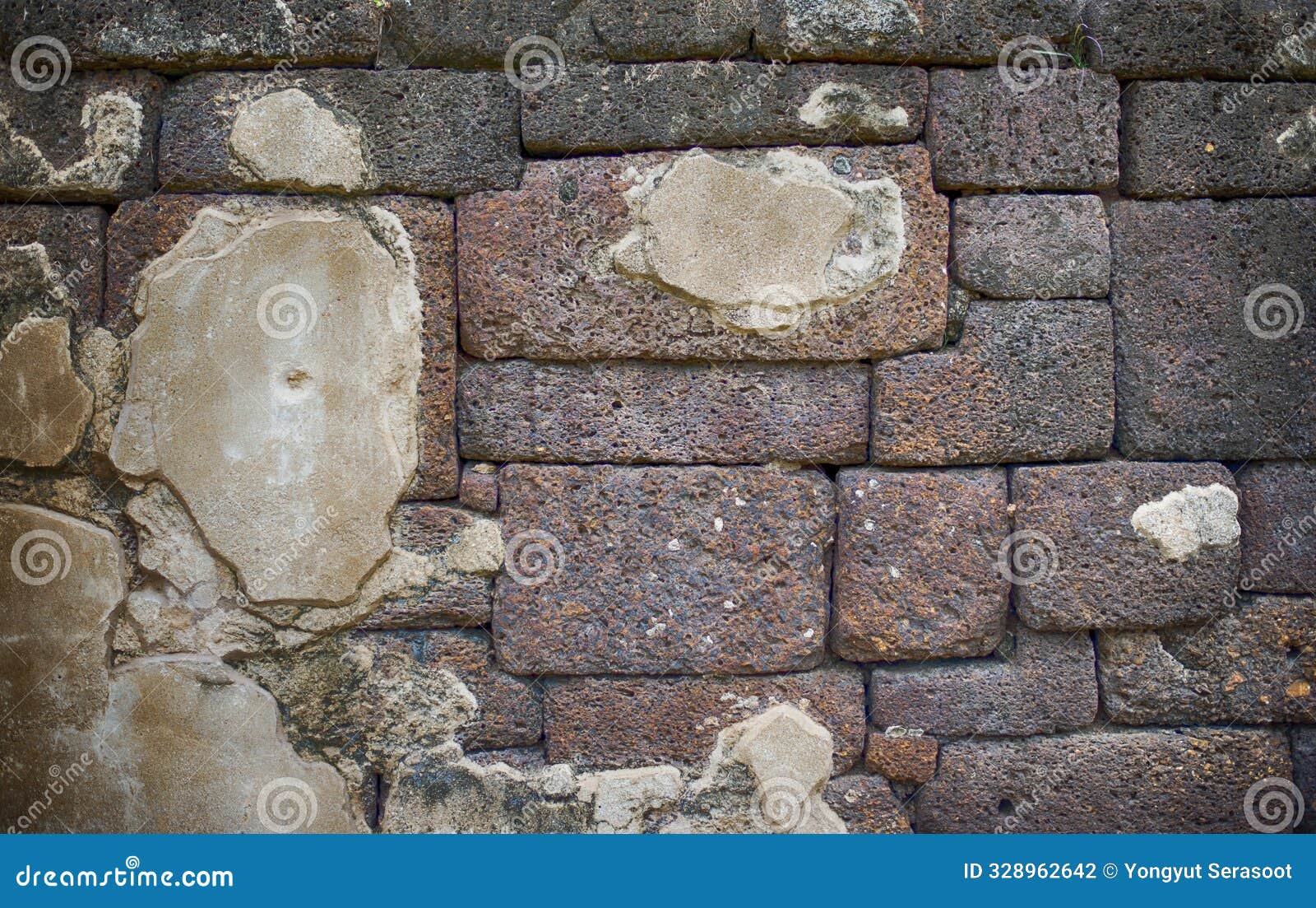 The Surface of the Background Image is Old Worn Out Brick Wall Stock ...