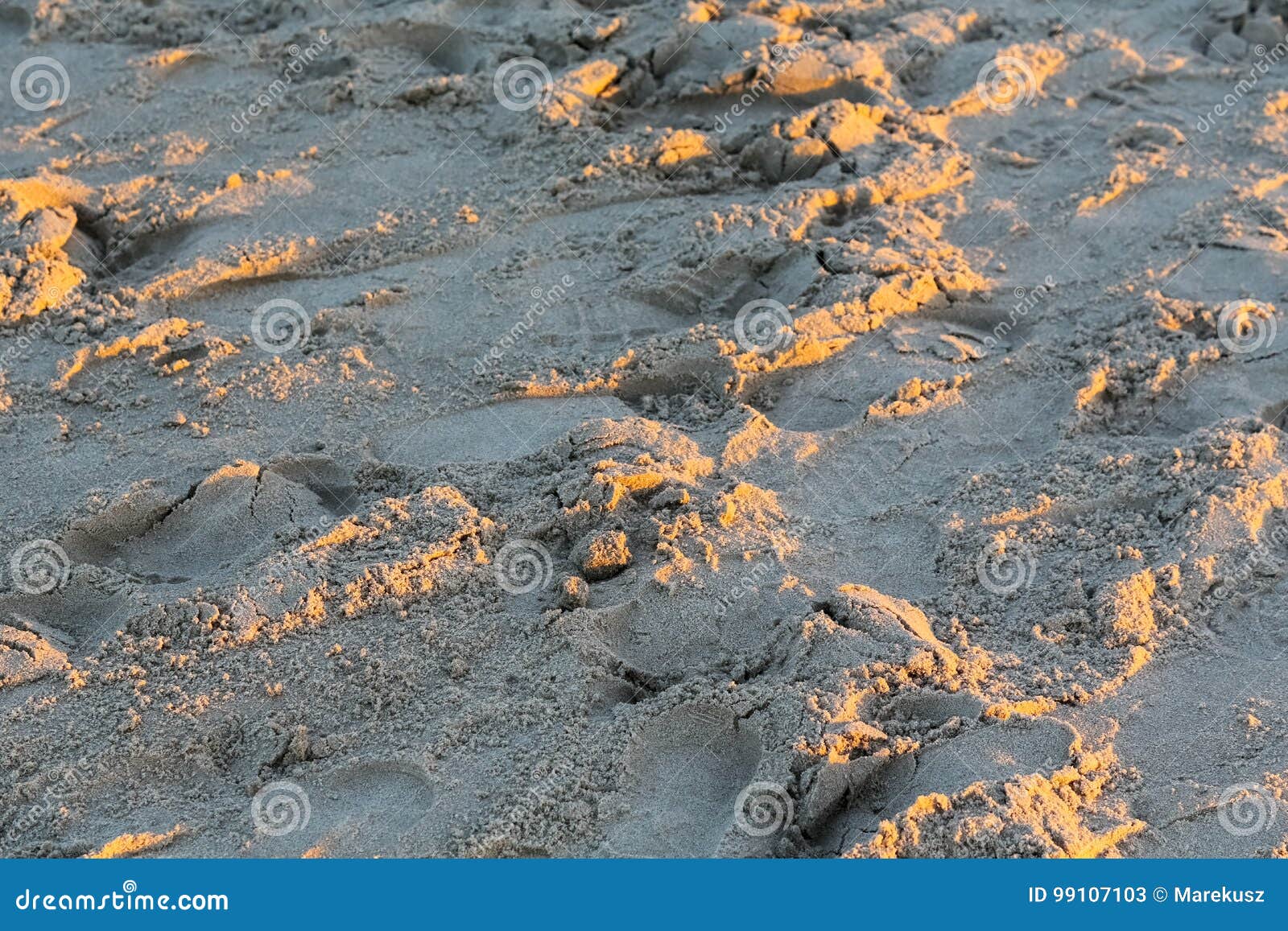 Surface of a Beach Sand in the Evening Light Stock Image - Image of ...