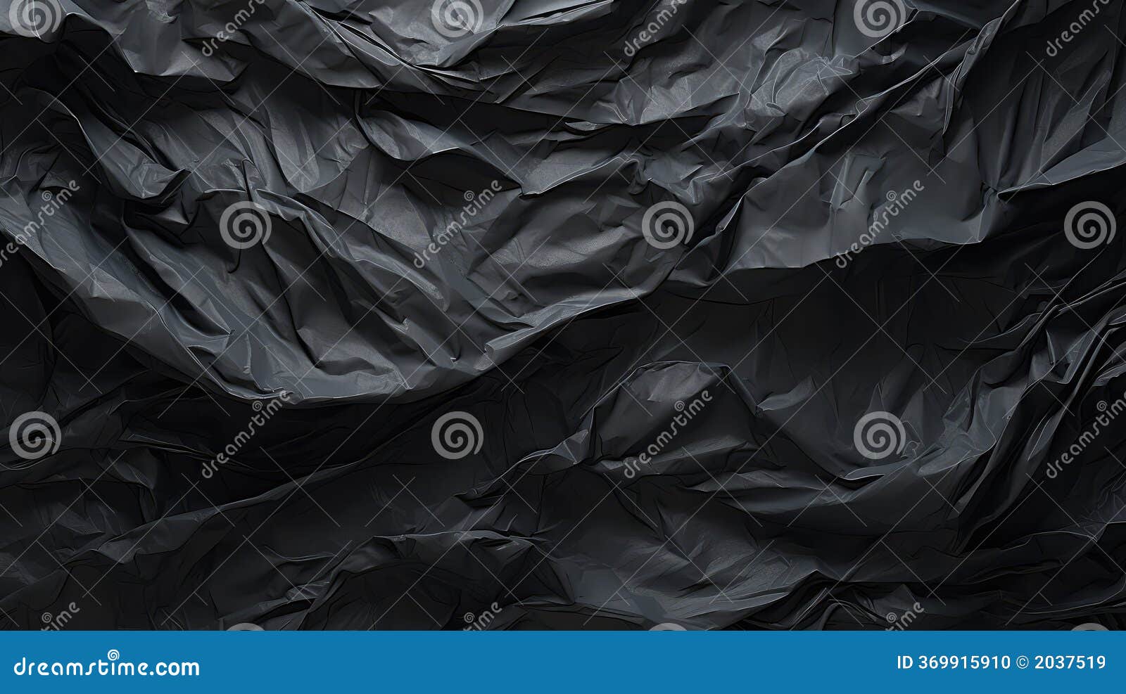 Black Crinkled Material With Visible Details. Background Royalty-Free ...