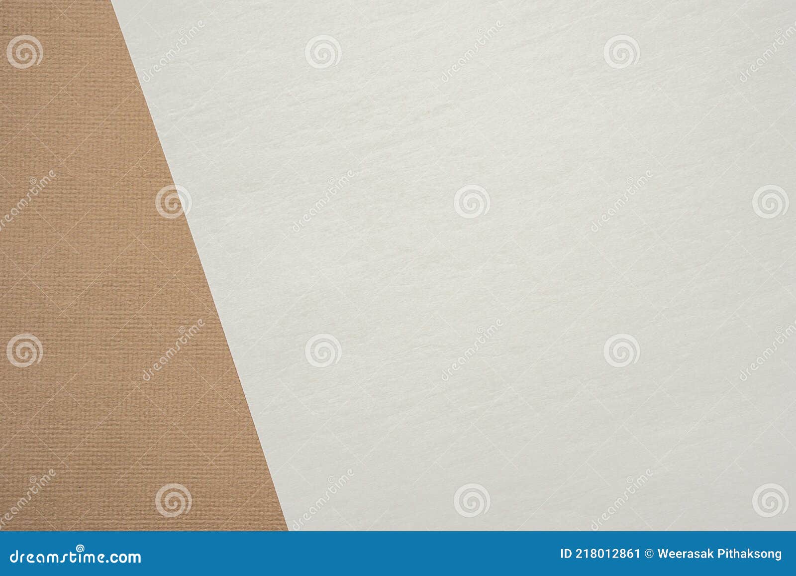 Surface of Blank Brown Paper and White Paper for Background Stock Image ...
