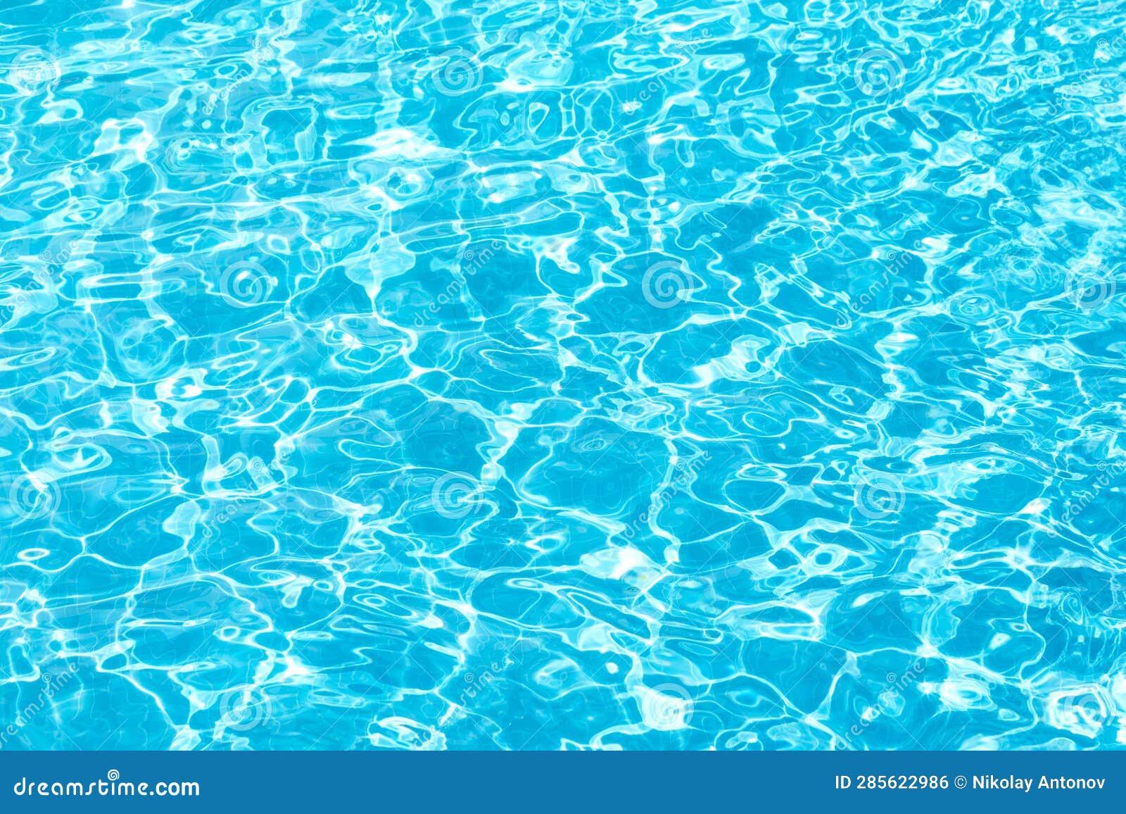 Surface of Blue Swimming Pool. Texture of Water Background in Swimming ...