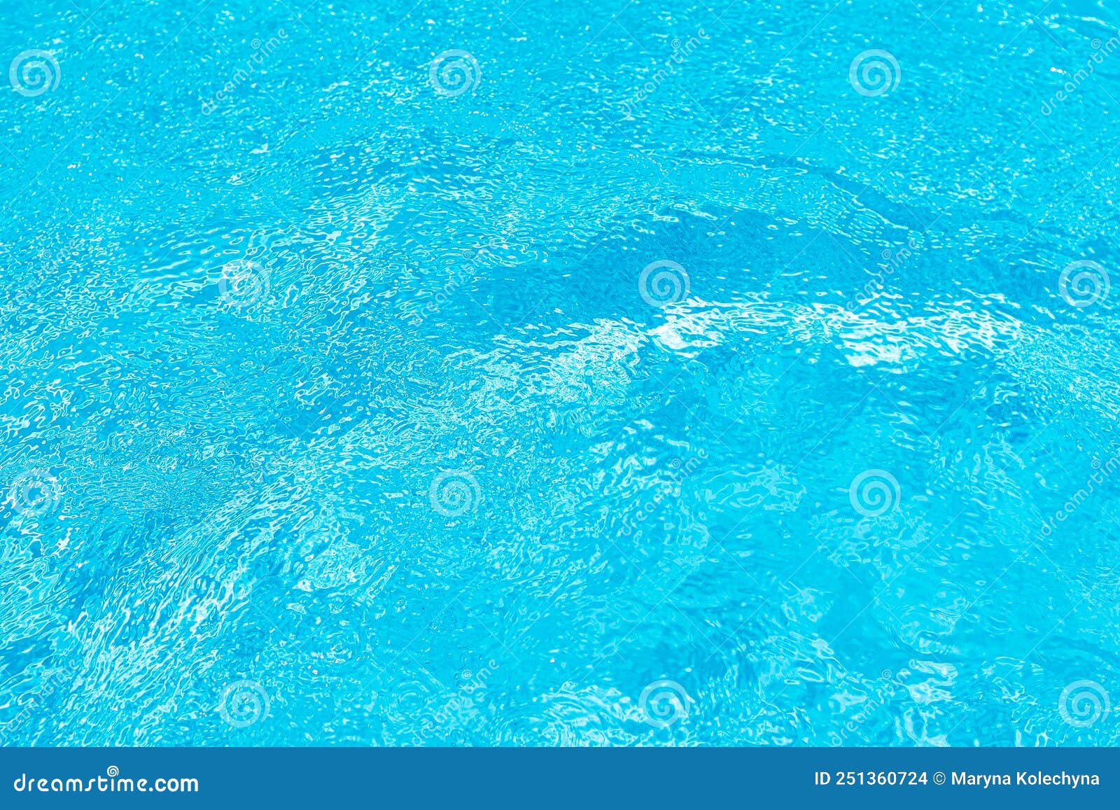 Surface of Blue Swimming Pool Water. Background of Water in Swimming ...