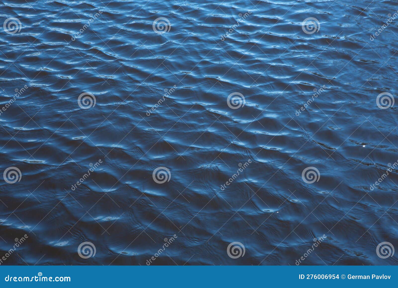 Surface of Blue Water Waves in Spring Stock Photo - Image of nature ...