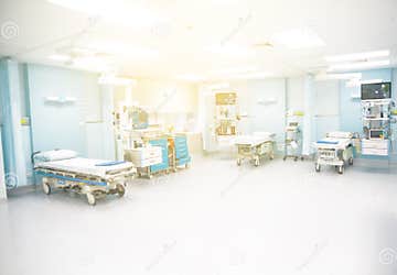 View of Empty Emergency Room Stock Photo - Image of modern, empty ...