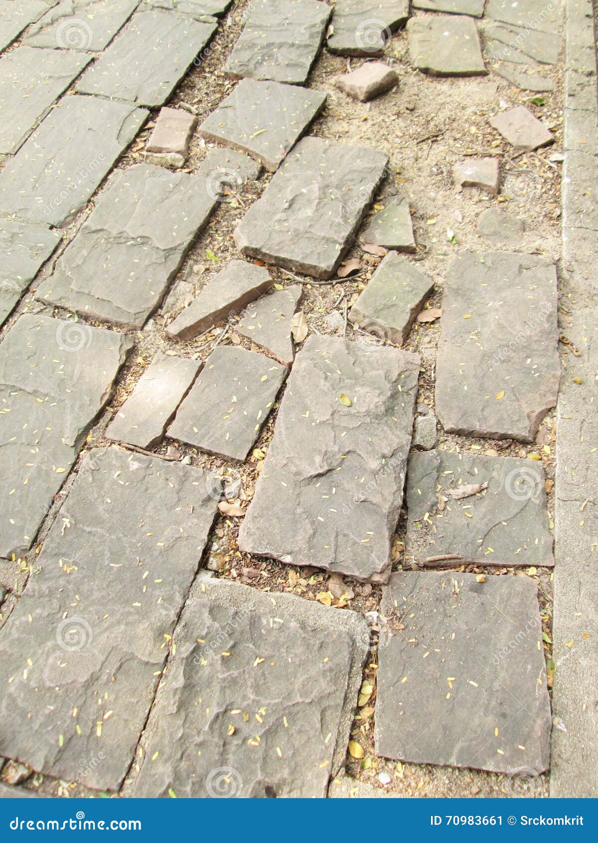 Surface of a Broken Cement Brick Pavement for Textural Background Stock ...