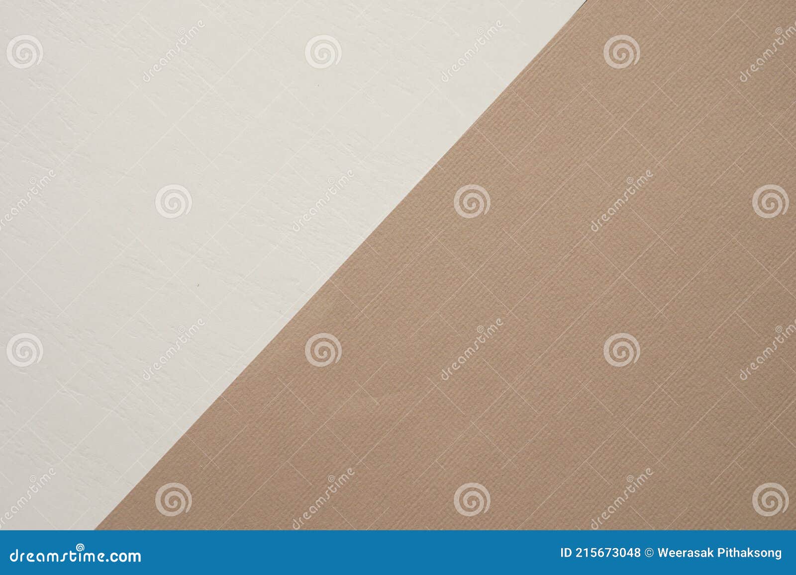 Surface of Brown Paper and Cream Colour Paper for Background Stock ...