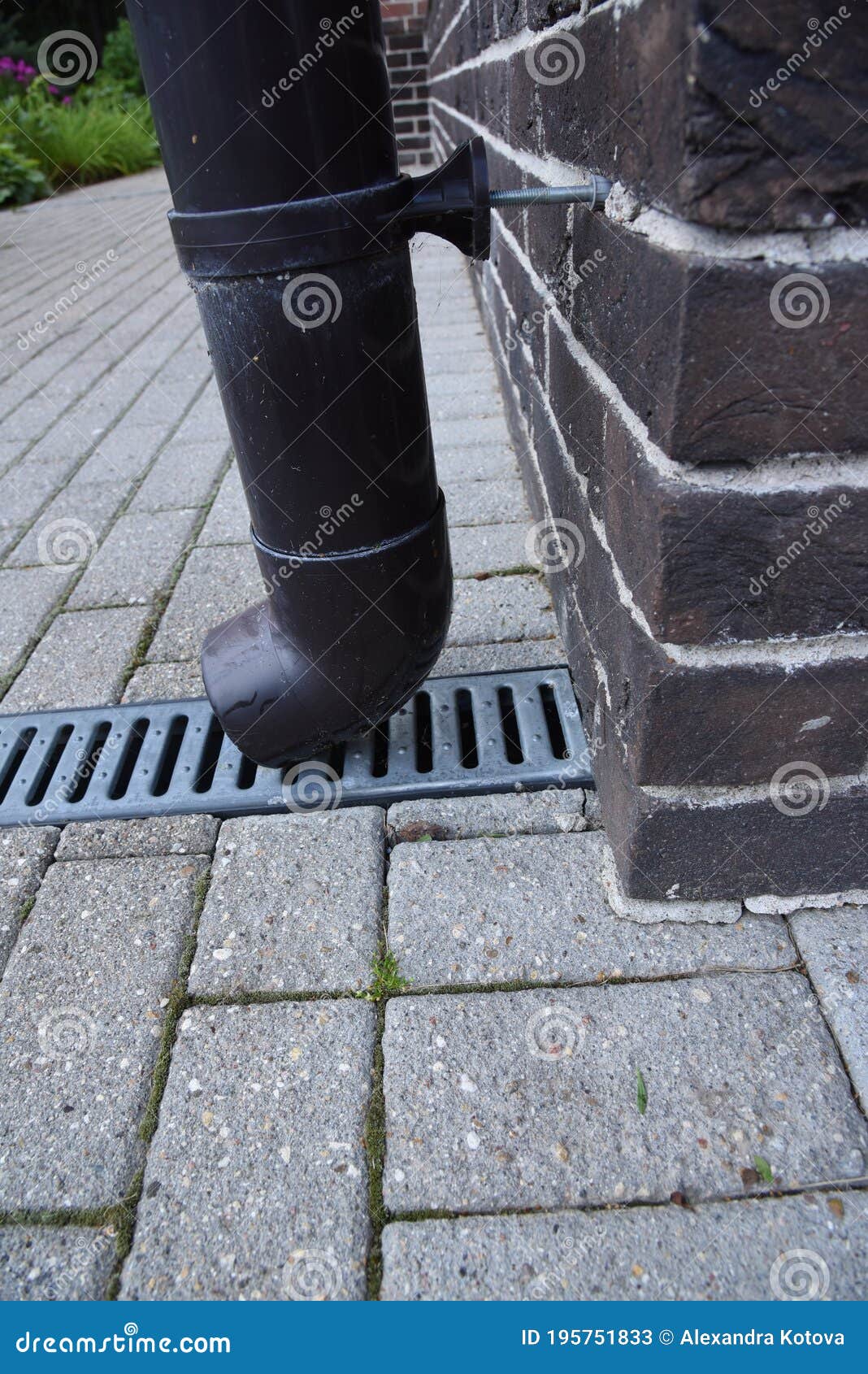 Landscape Pavement Drainage Rain Or Storm Water System With Galvanized ... Landscape Pavement Drainage Rain Or Storm Water System With Galvanized ...