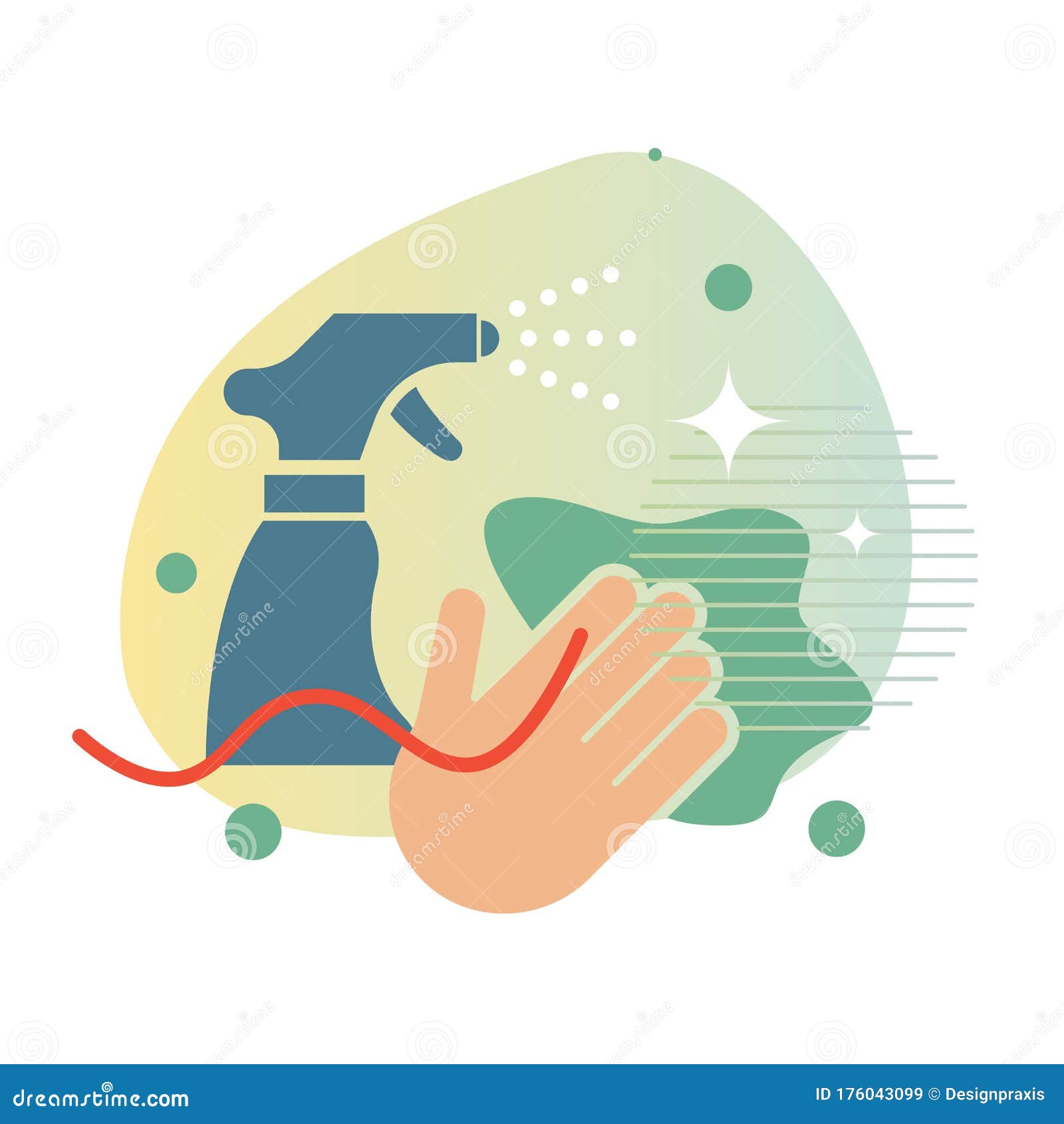 Surface Cleaning - Protective Measures - Icon Stock Vector ...