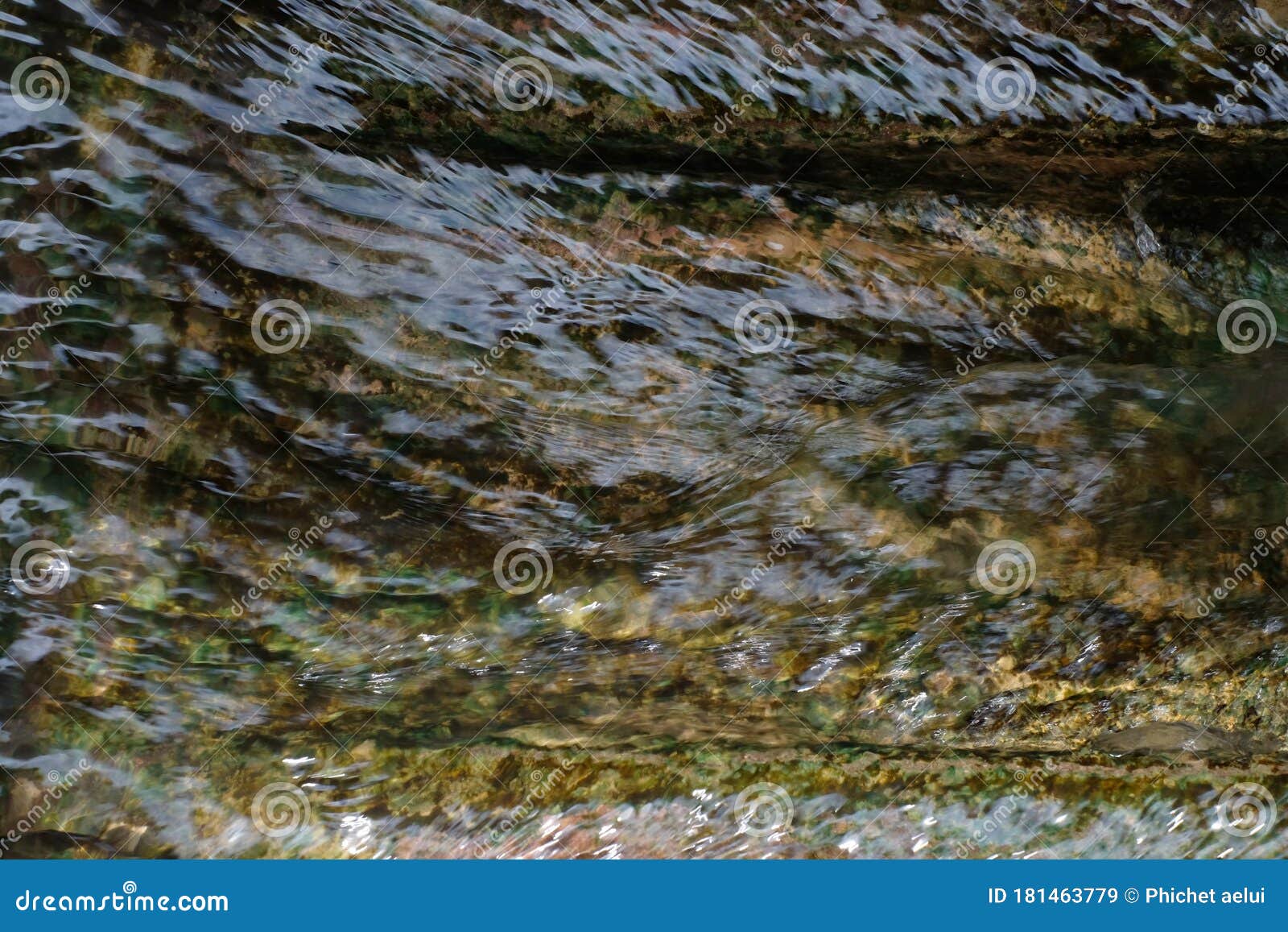 The Surface of Clear Water that Flows Continuously Stock Image - Image ...