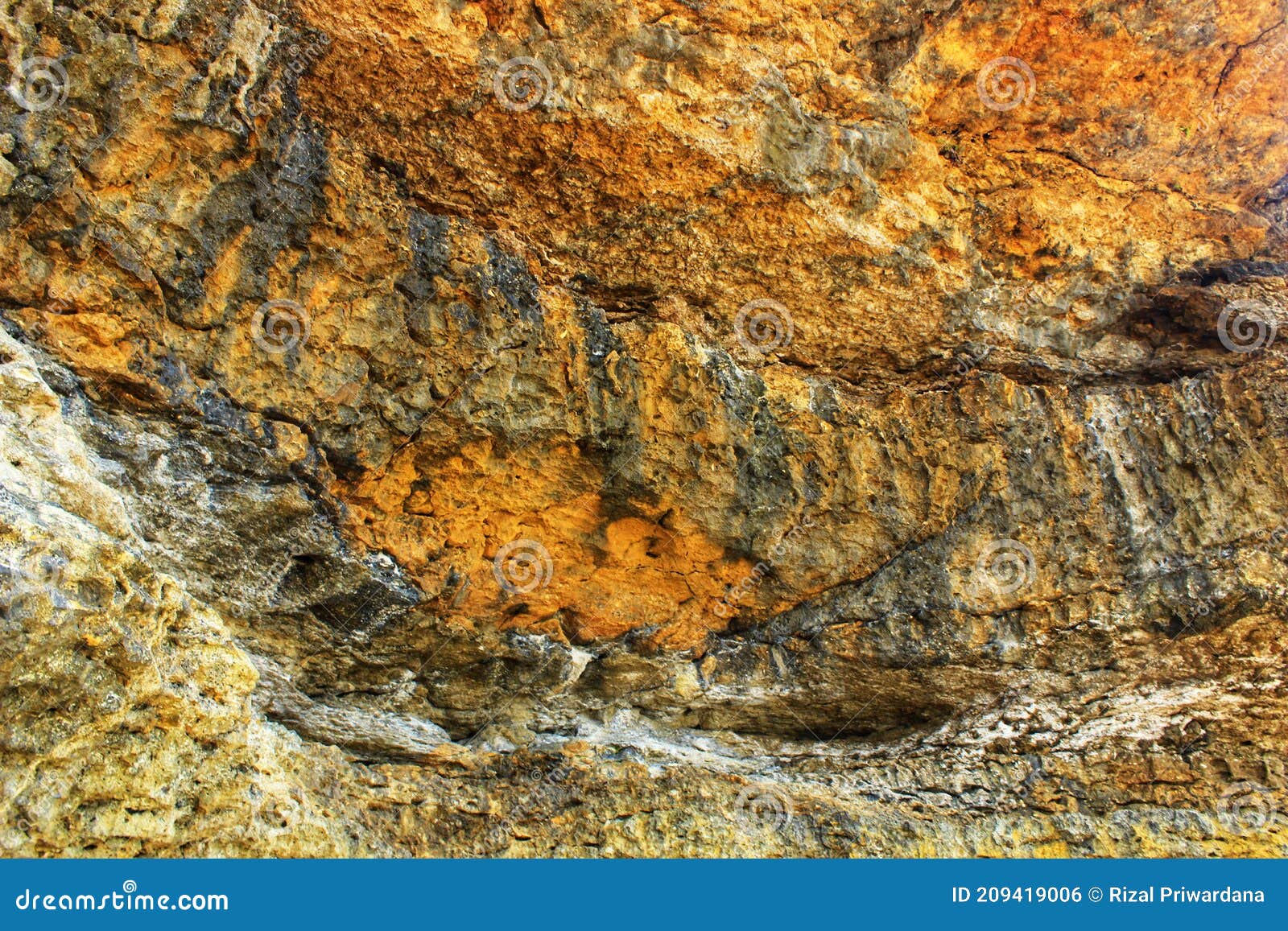 The Surface of the Cliff by the Beach Stock Photo - Image of wall ...