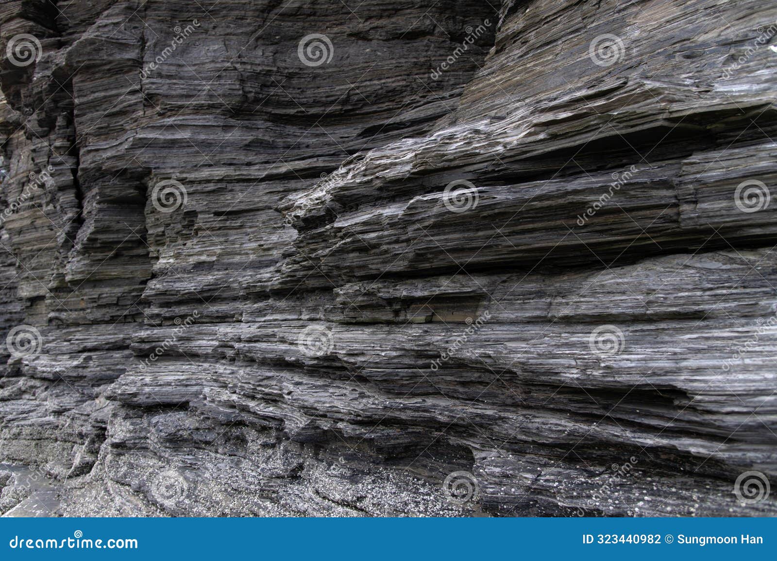 Surface of the Cliff at the Seaside Stock Photo - Image of lamination ...