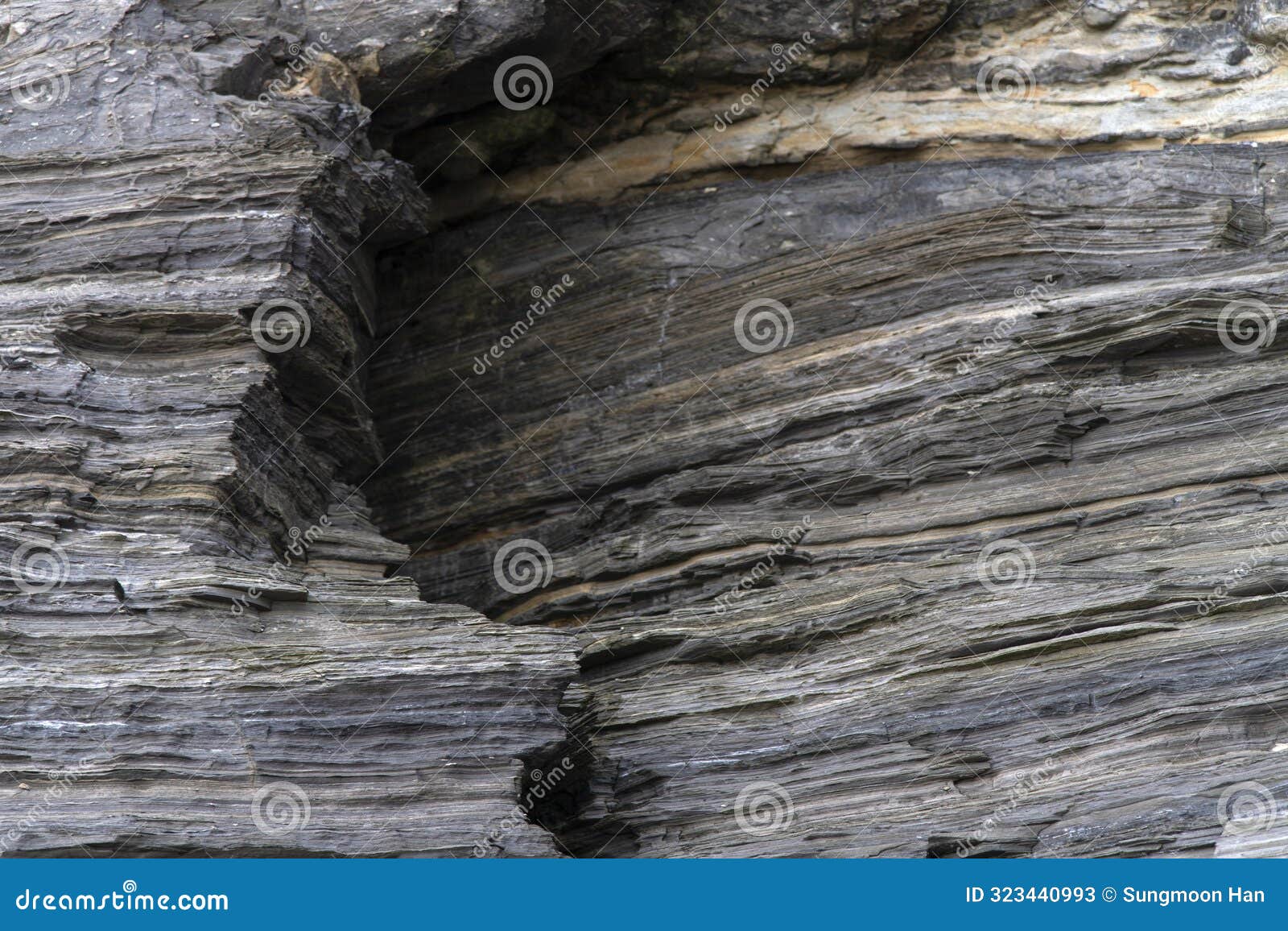 Surface of the Cliff at the Seaside Stock Image - Image of pattern ...