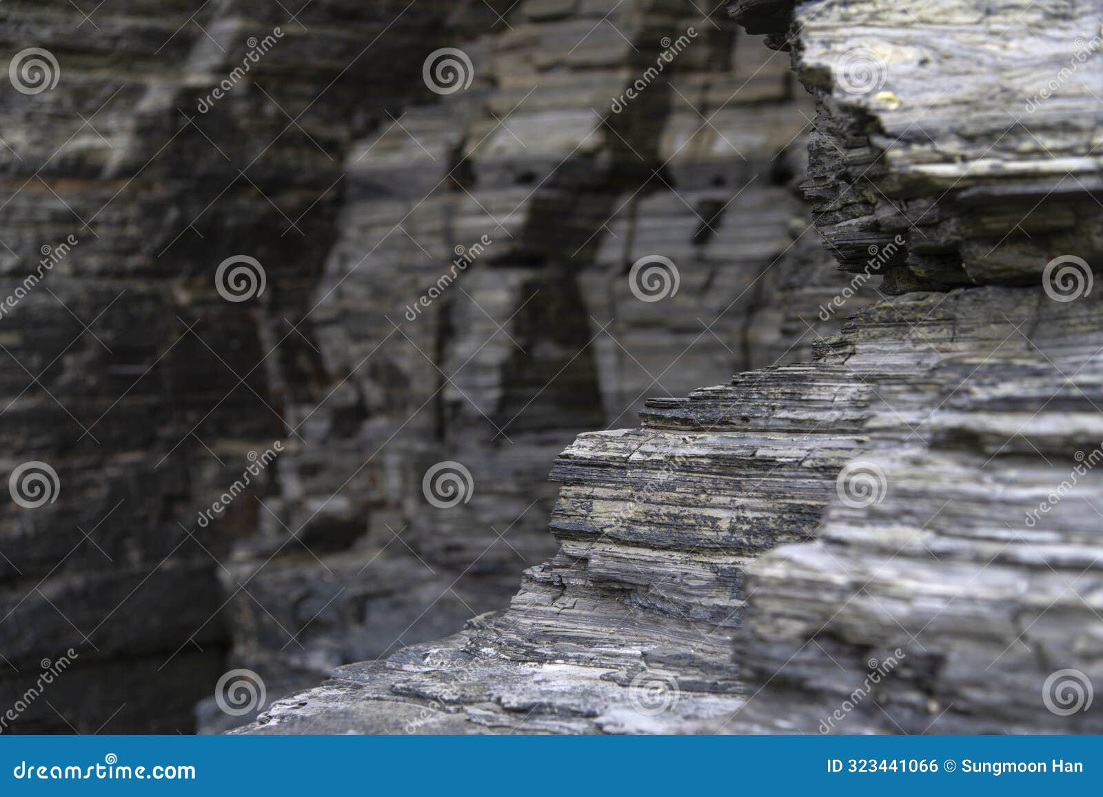Surface of the Cliff at the Seaside Stock Photo - Image of background ...