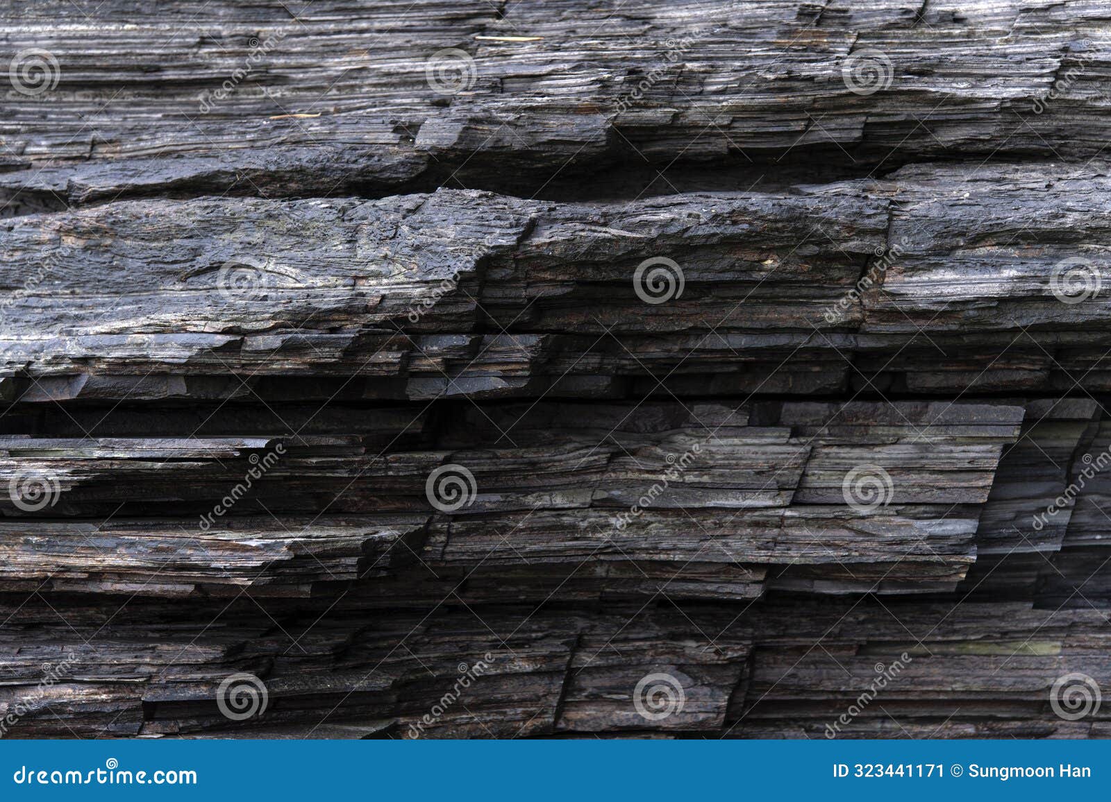 Surface of the Cliff at the Seaside Stock Image - Image of layering ...