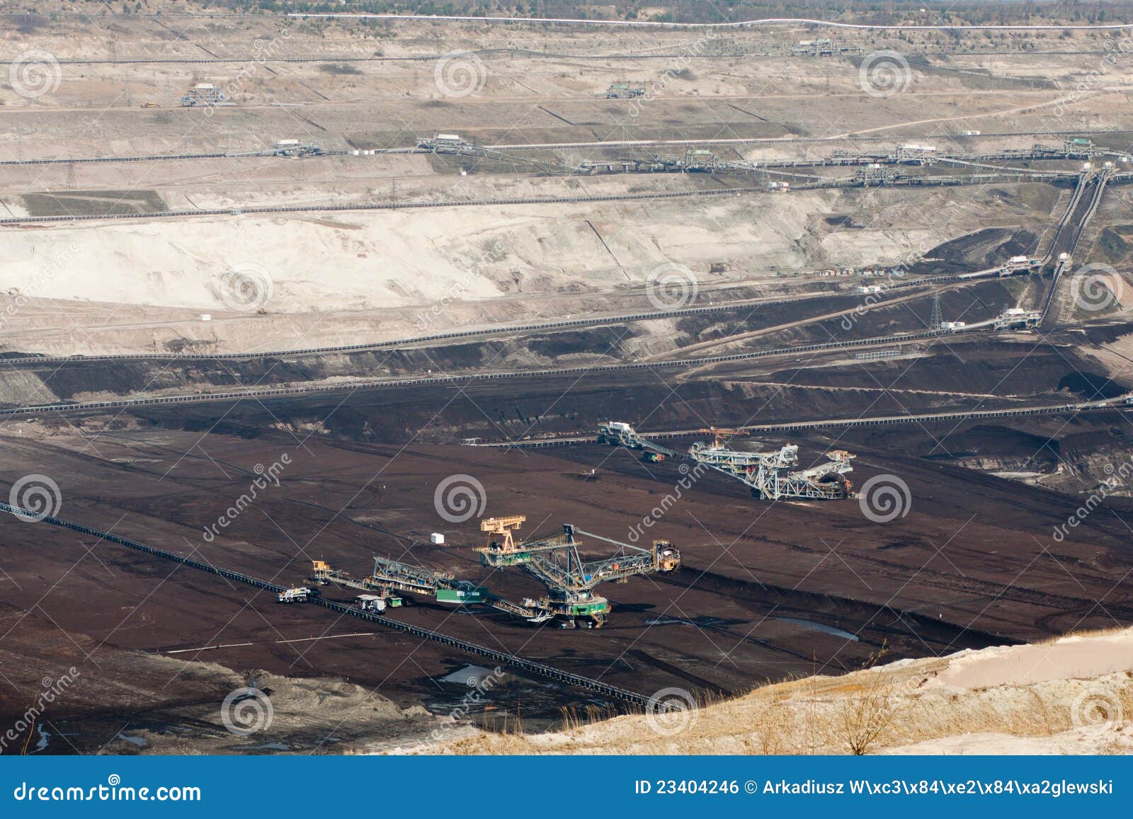 Surface coal mining stock photo. Image of protection - 23404246