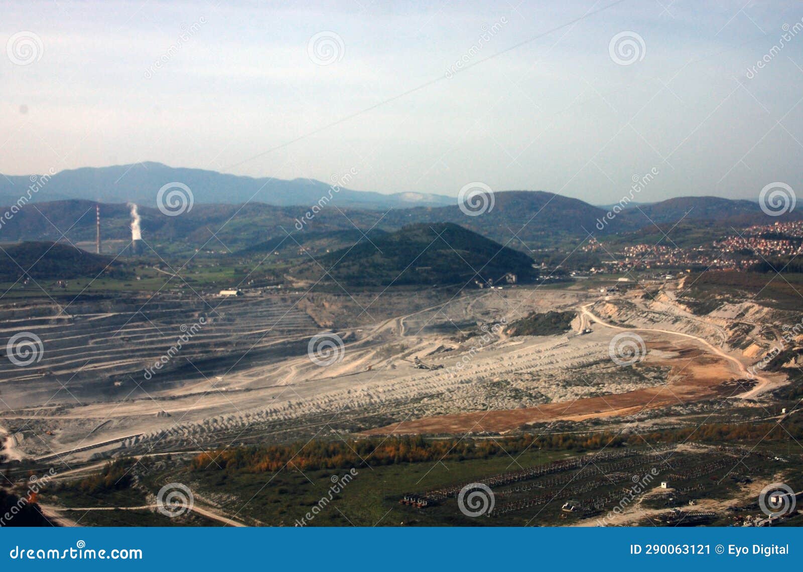 Panorama Of Pljevlja City, Town And Citi Municipality In Northern ...