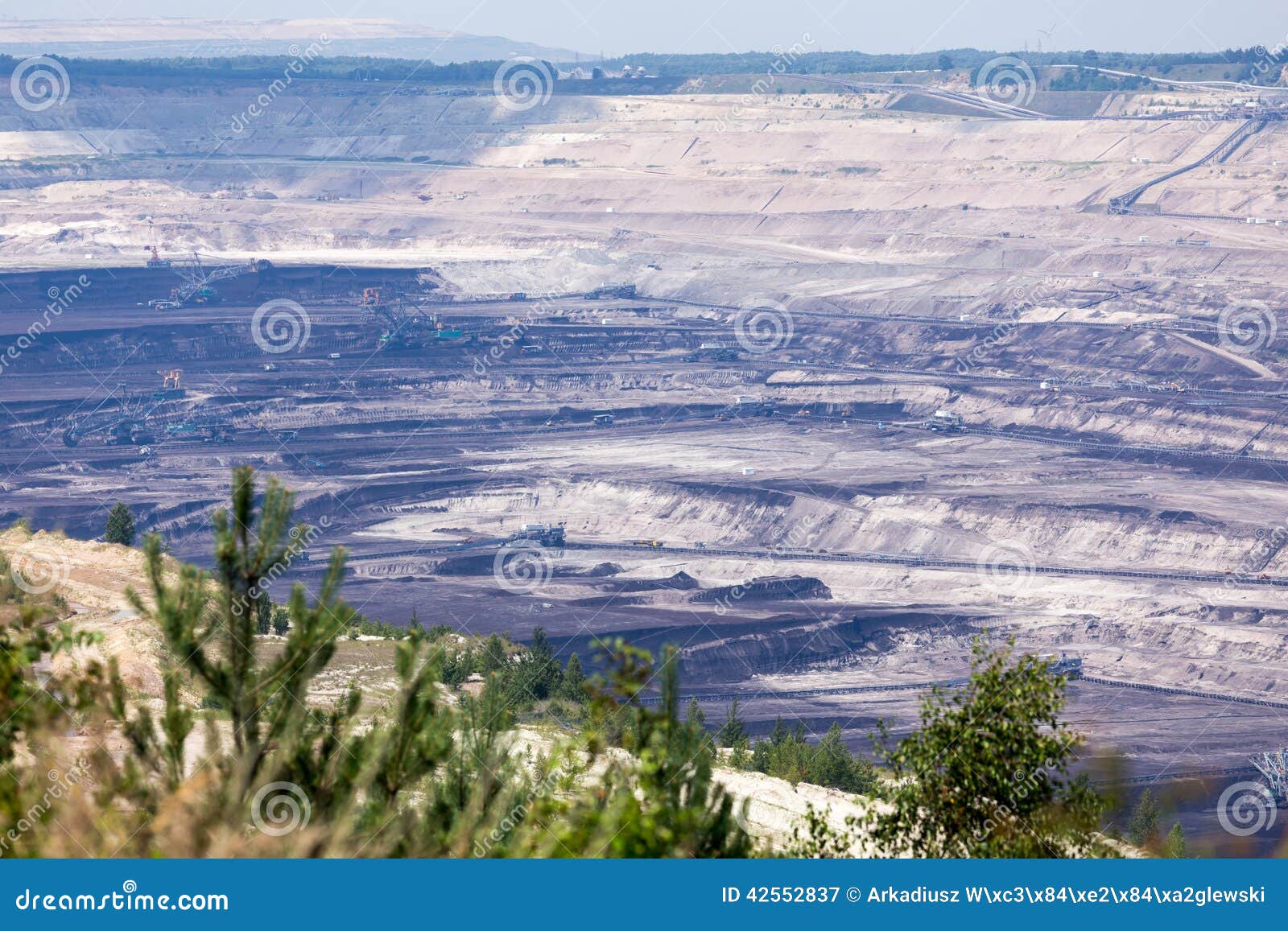 Surface coal mining stock image. Image of mines, mining - 42552837