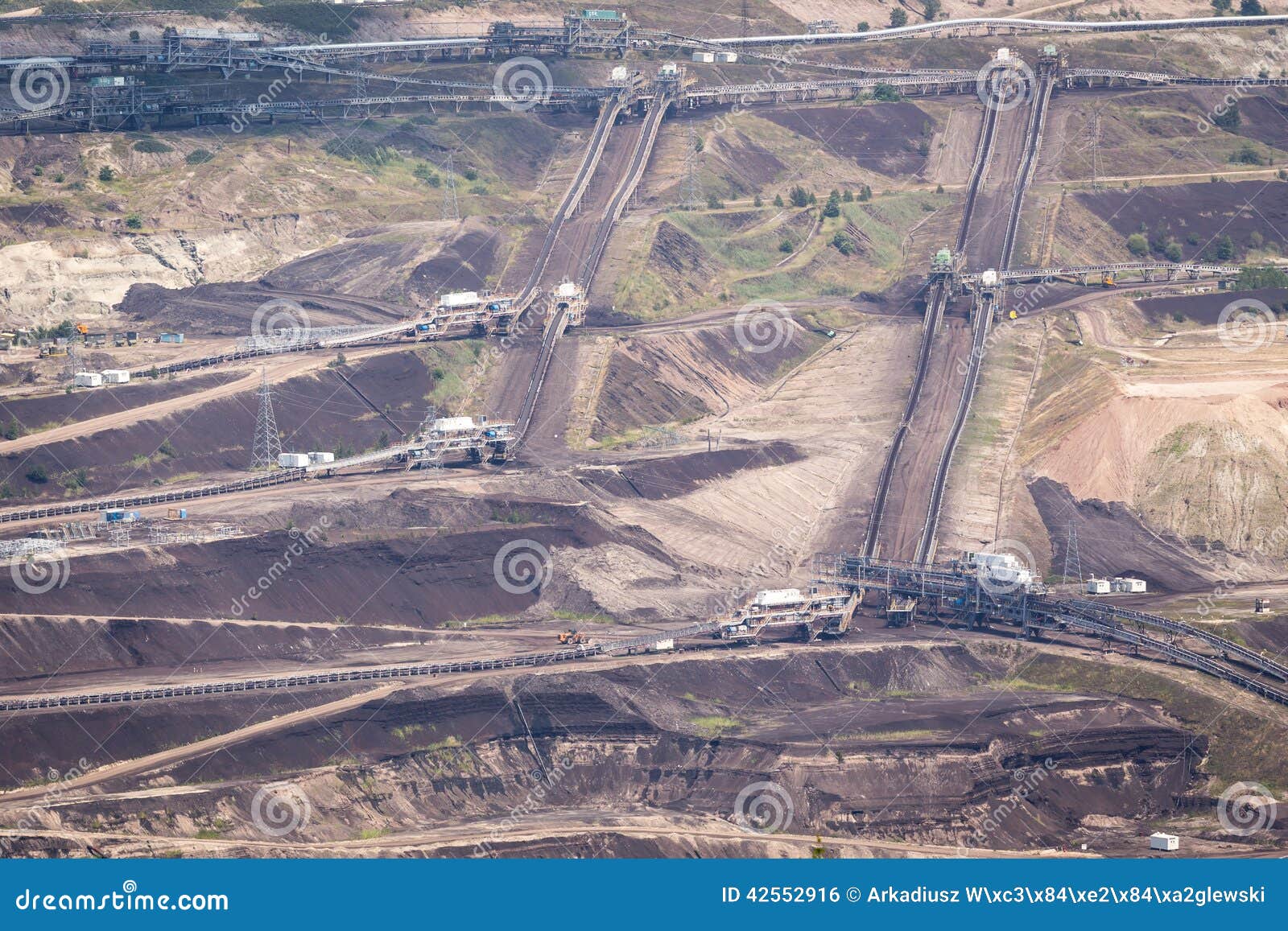 Surface coal mining stock photo. Image of lignite, poison - 42552916