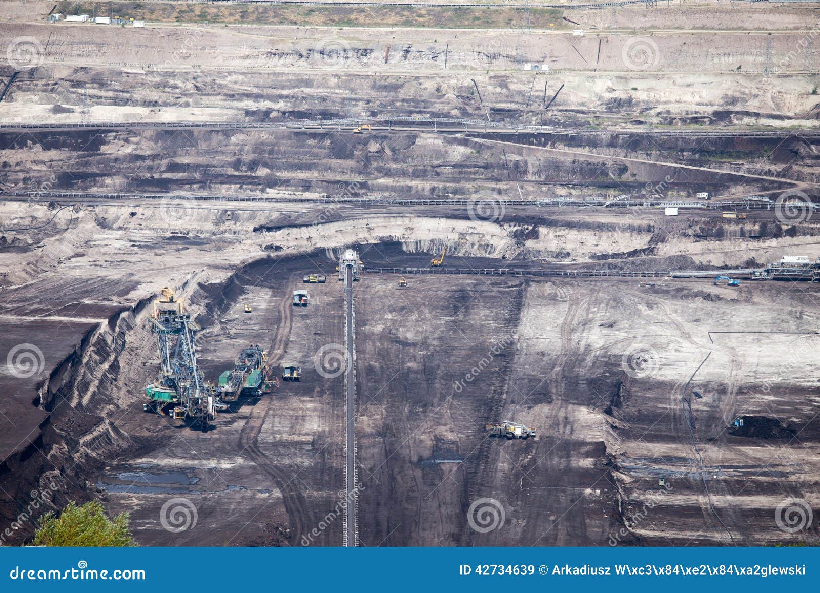 Surface coal mining stock image. Image of environment - 42734639