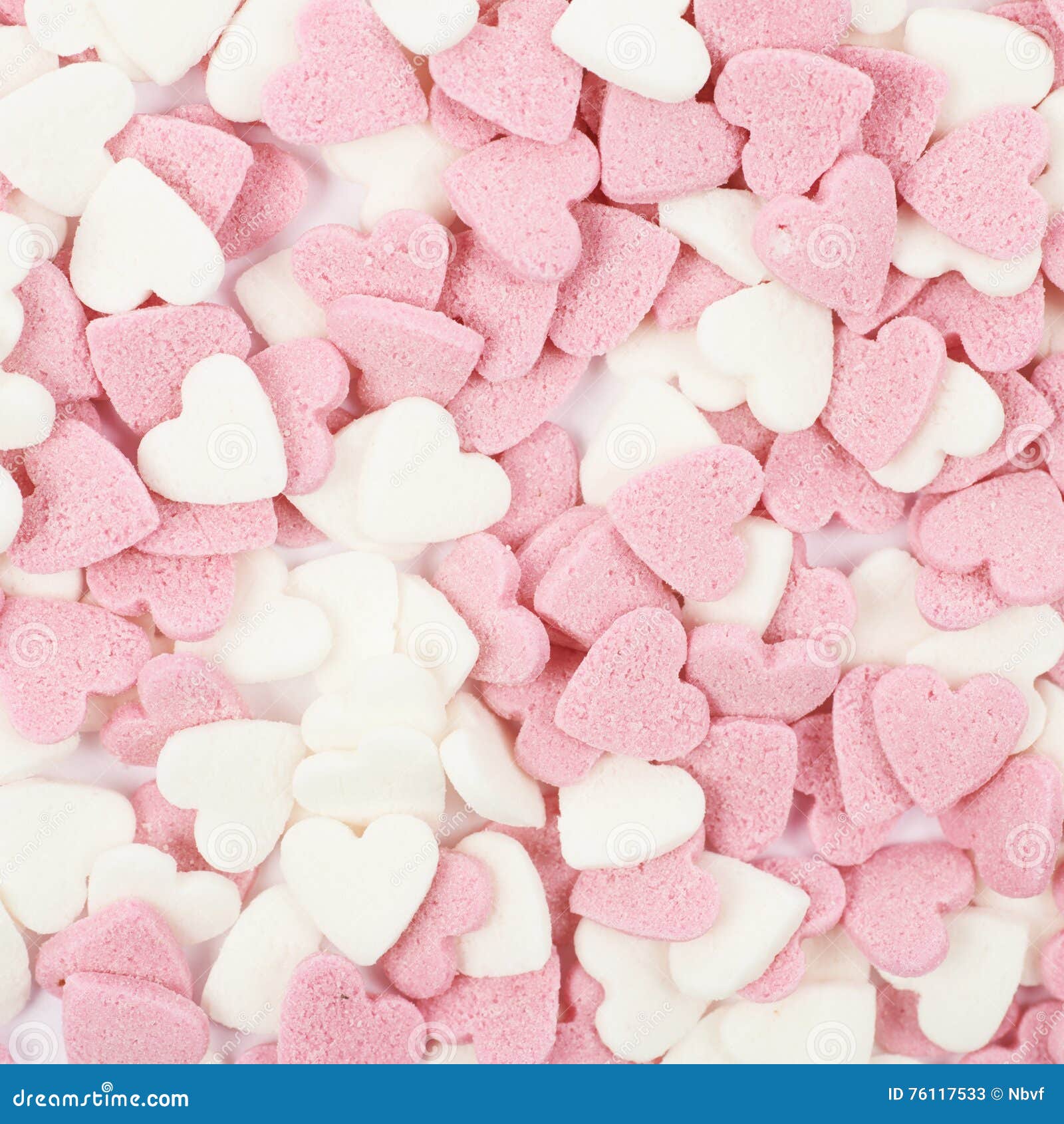 Surface Coated with Heart Shaped Sprinkles Stock Image - Image of ...