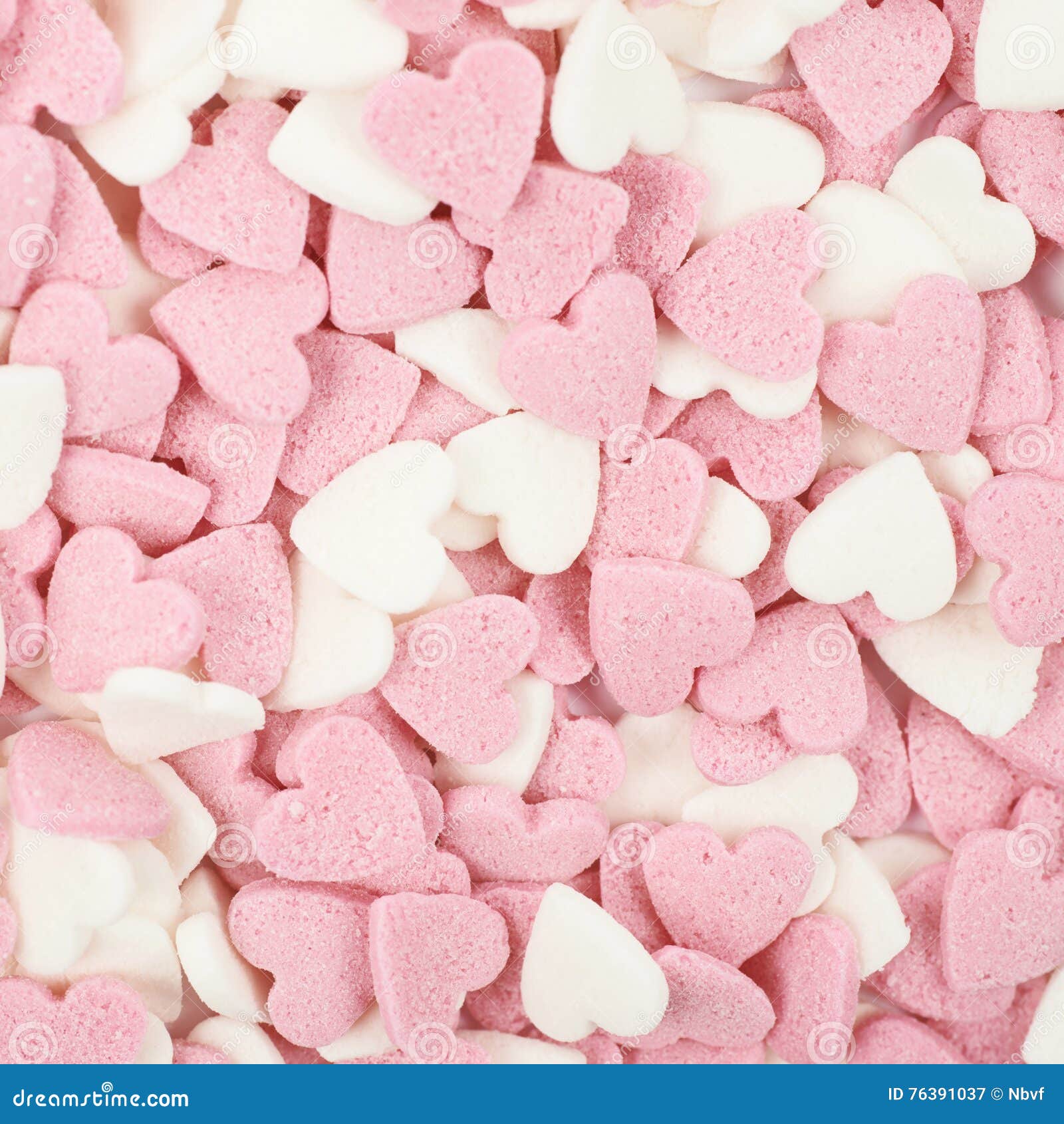 Surface Coated with Heart Shaped Sprinkles Stock Image - Image of ...