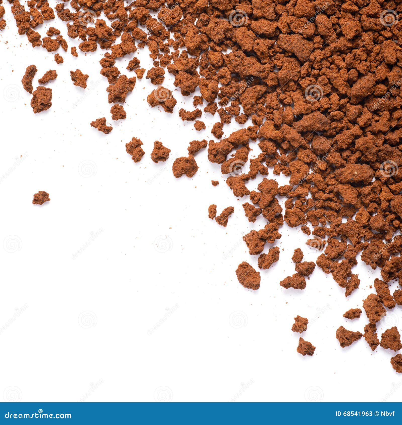Surface Coated with Instant Coffee Stock Image - Image of closeup ...