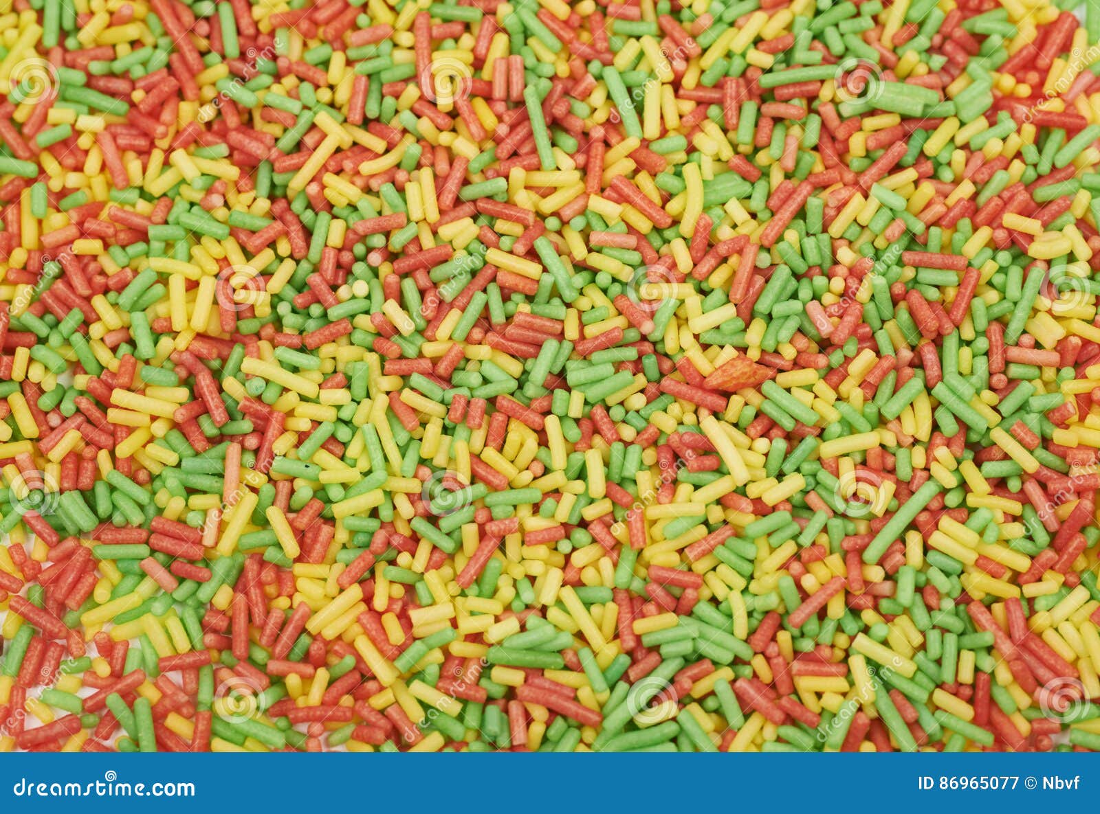 Surface Coated with Long Sprinkles Stock Image - Image of baking, candy ...