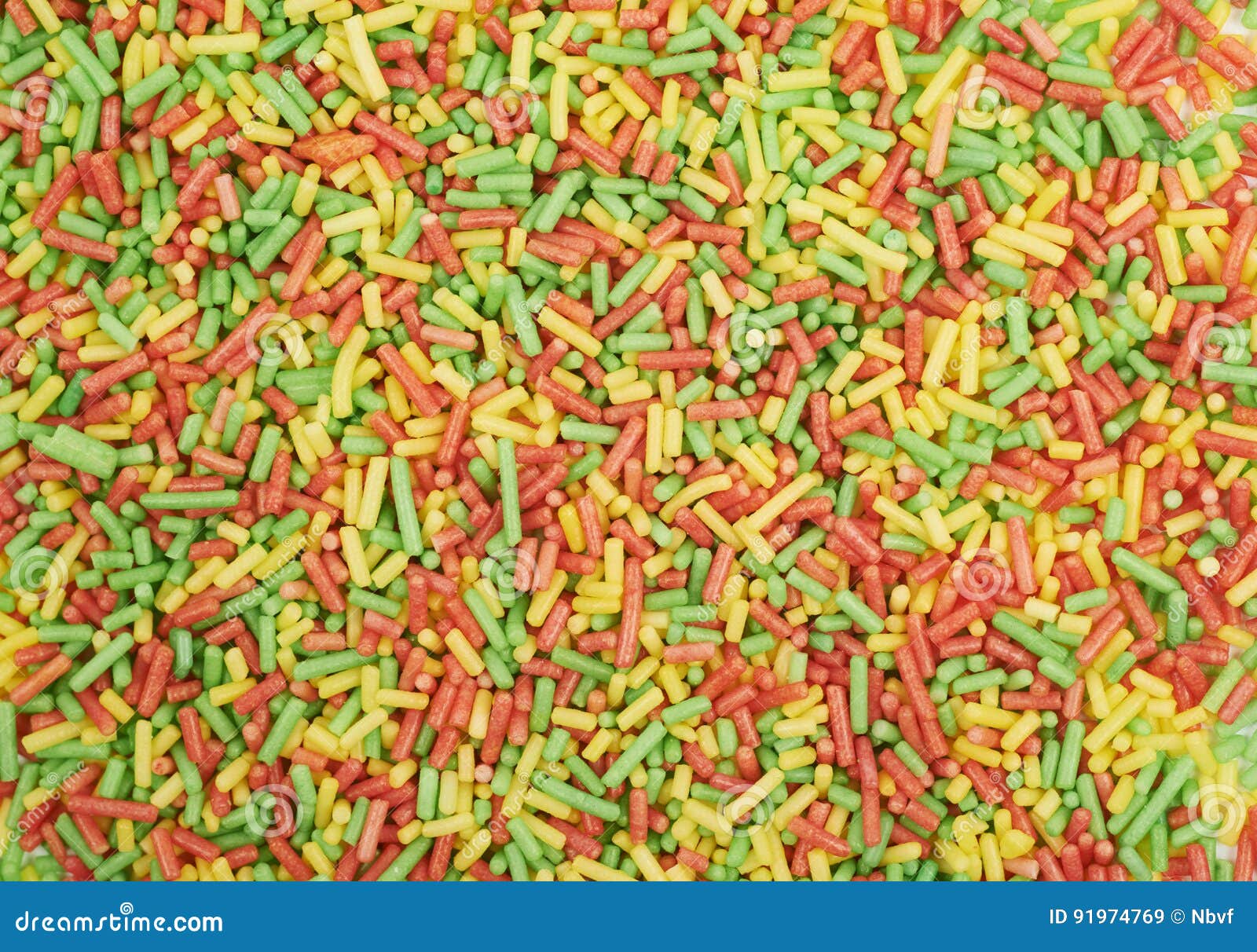 Surface Coated with Long Sprinkles Stock Image - Image of background ...