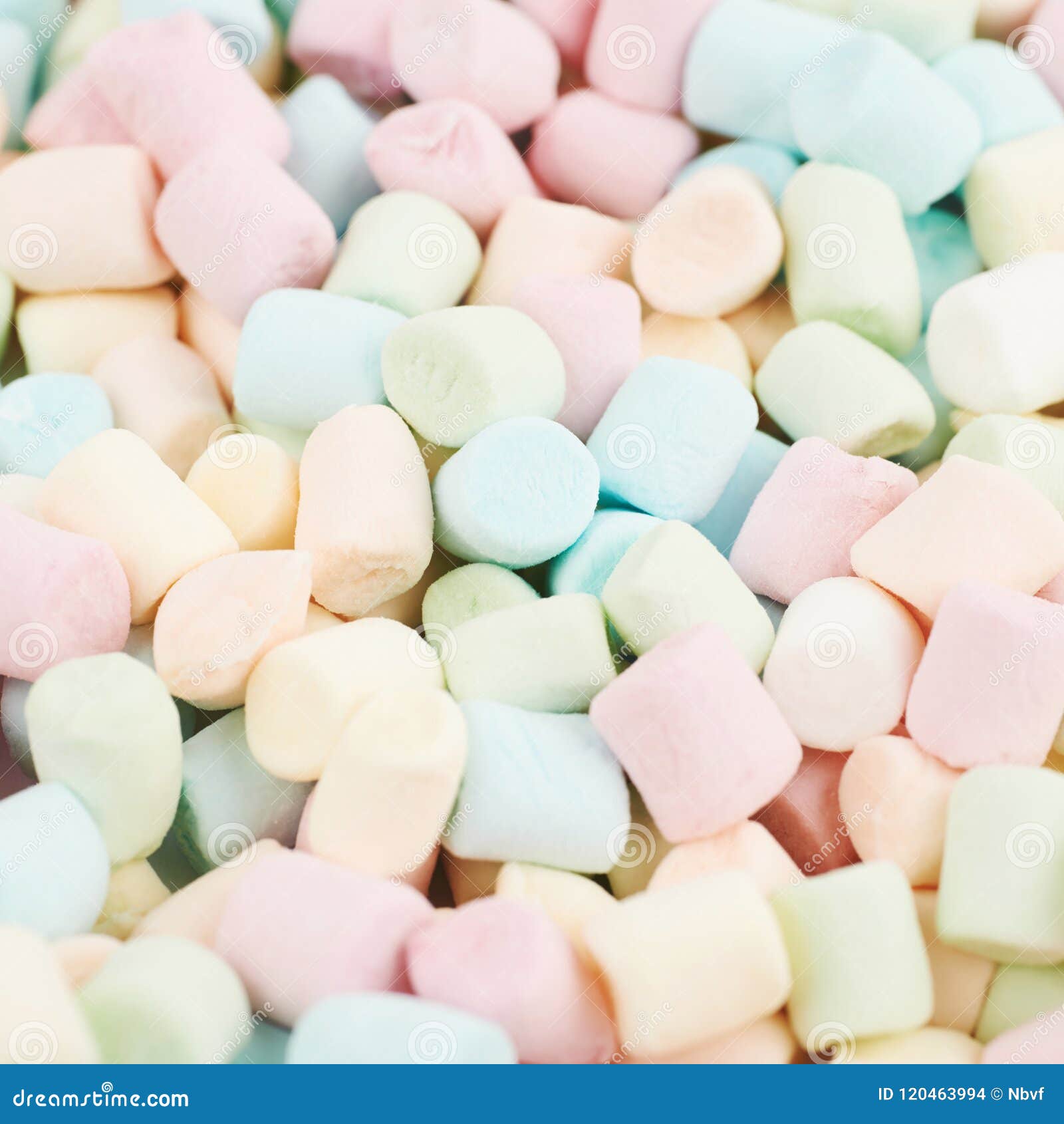 Surface Coated with Mini Marshmallows Stock Photo - Image of nutrition ...