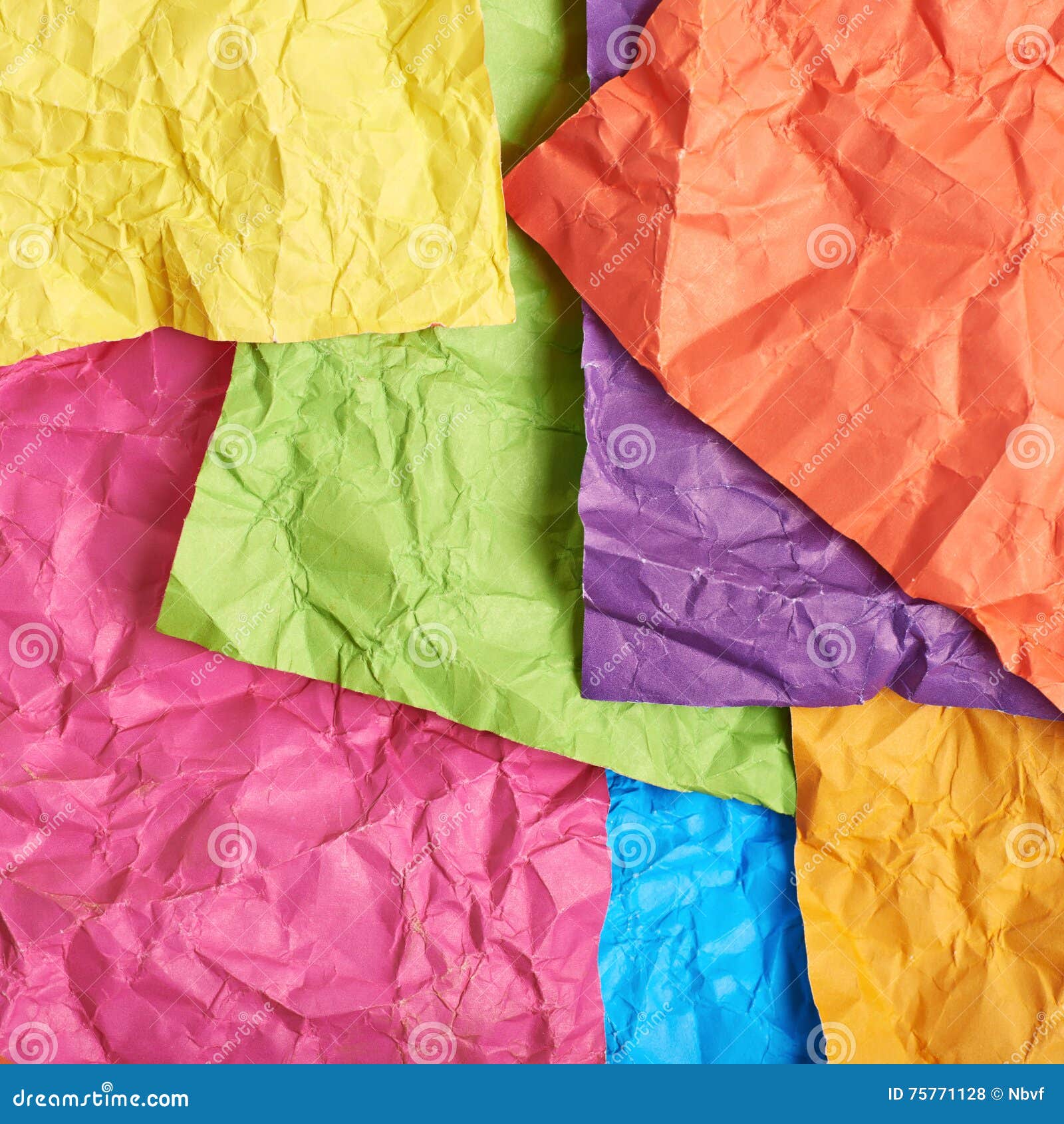 Surface Coated with Paper Sheets Stock Photo - Image of blank ...