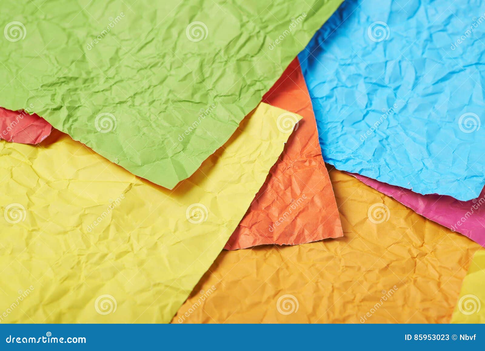 Surface Coated with Paper Sheets Stock Image - Image of blue ...