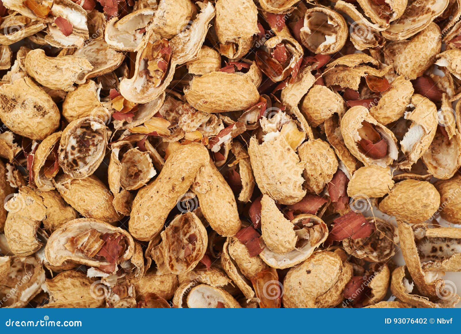 Surface Coated with Peanut Shells Stock Photo - Image of allergic ...