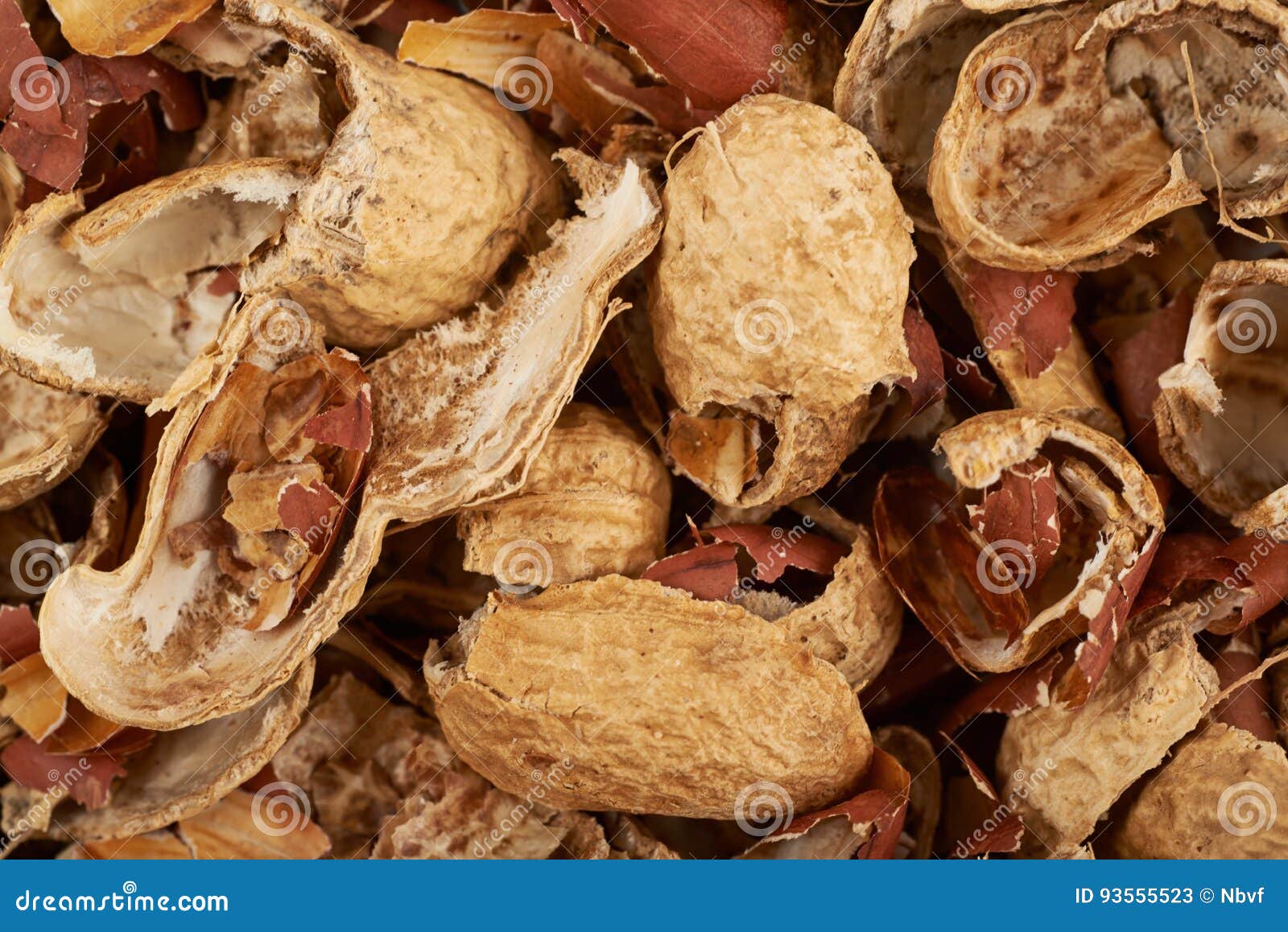Surface Coated with Peanut Shells Stock Image - Image of food, eating ...