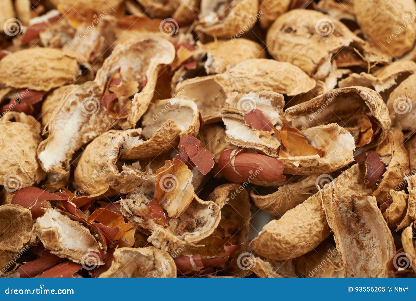 Surface Coated with Peanut Shells Stock Image - Image of leftover, open ...