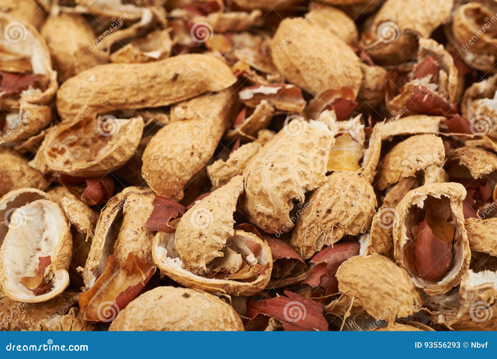 Surface Coated with Peanut Shells Stock Image - Image of clean, close ...