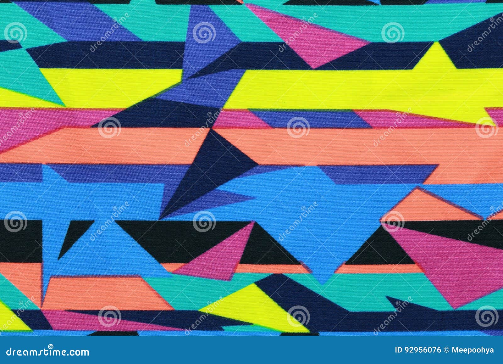 Surface of Colorful Fabrics and Abstract Patterns. Stock Photo - Image ...