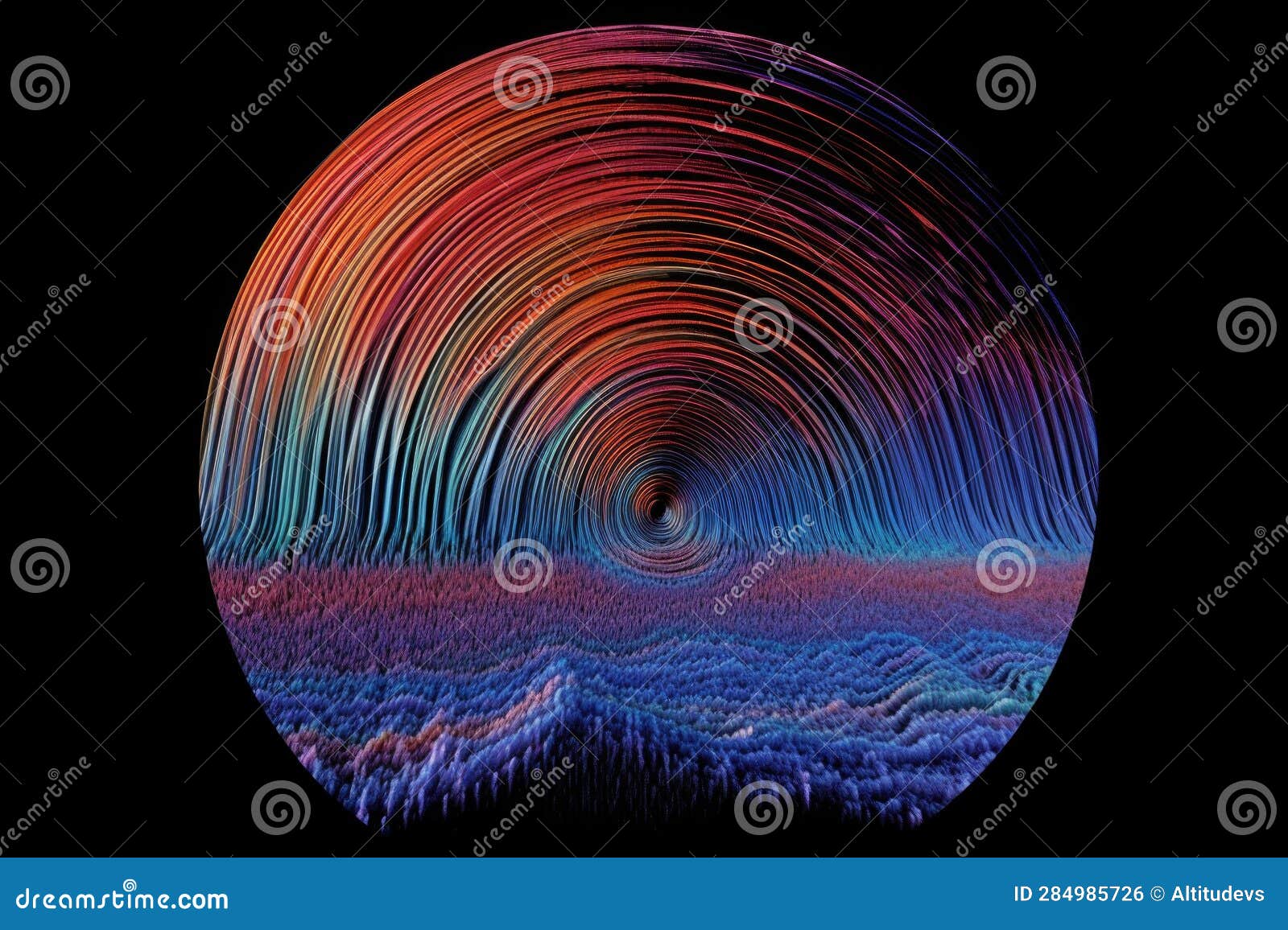 Surface of a Compact Disc with Data Grooves Stock Illustration ...