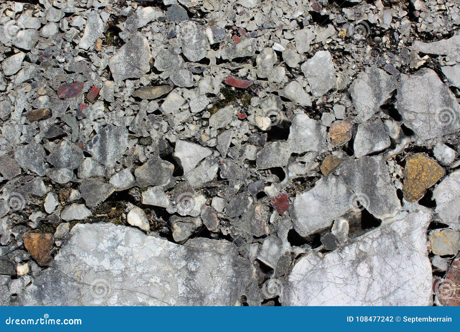 Surface of Conglomerate Rock Stock Photo - Image of deposit, clast ...