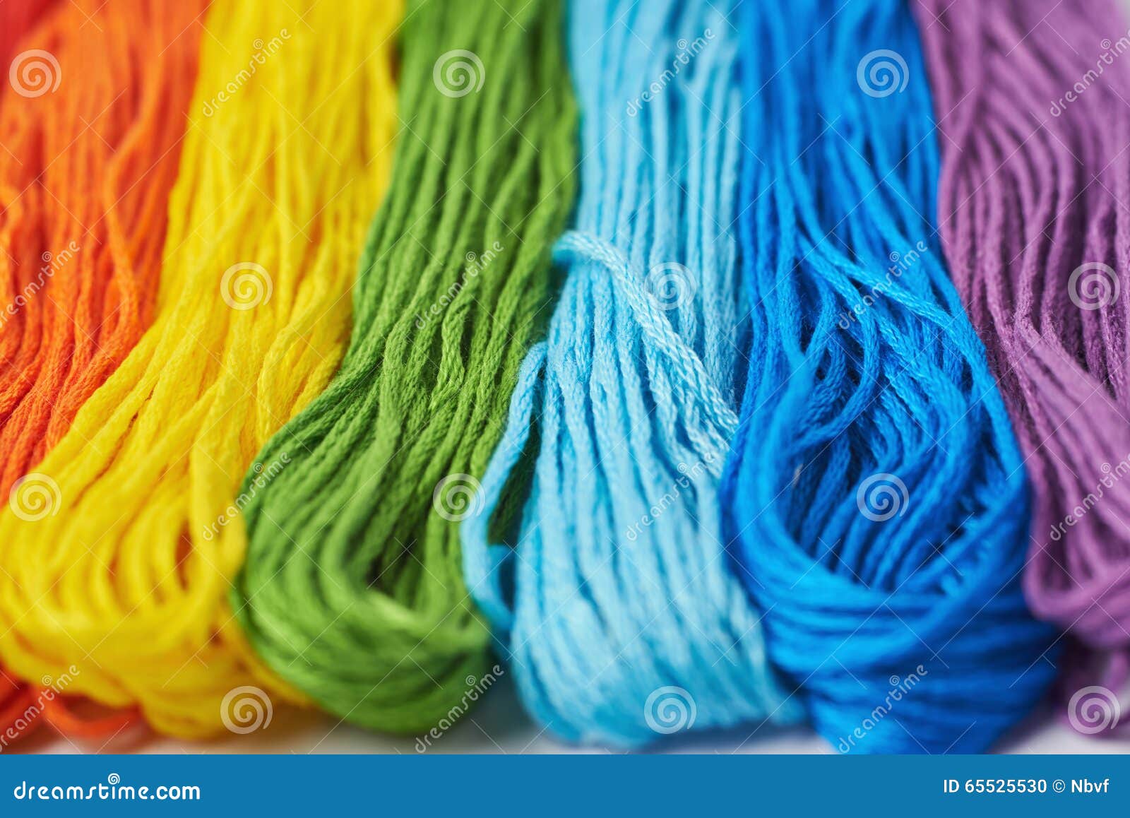 Surface Covered with Embroidery Thread Yarns Stock Photo - Image of ...