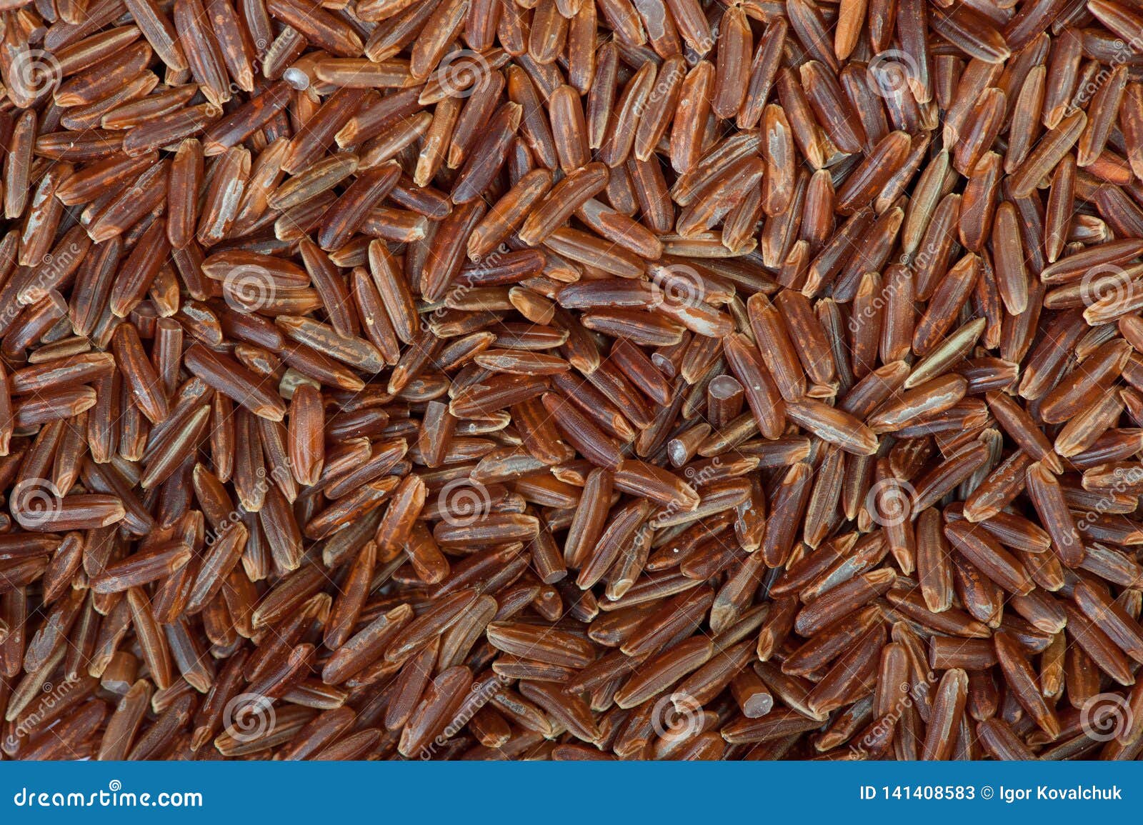 Surface Covered with the Red Rice Stock Image - Image of brown, jasmine ...