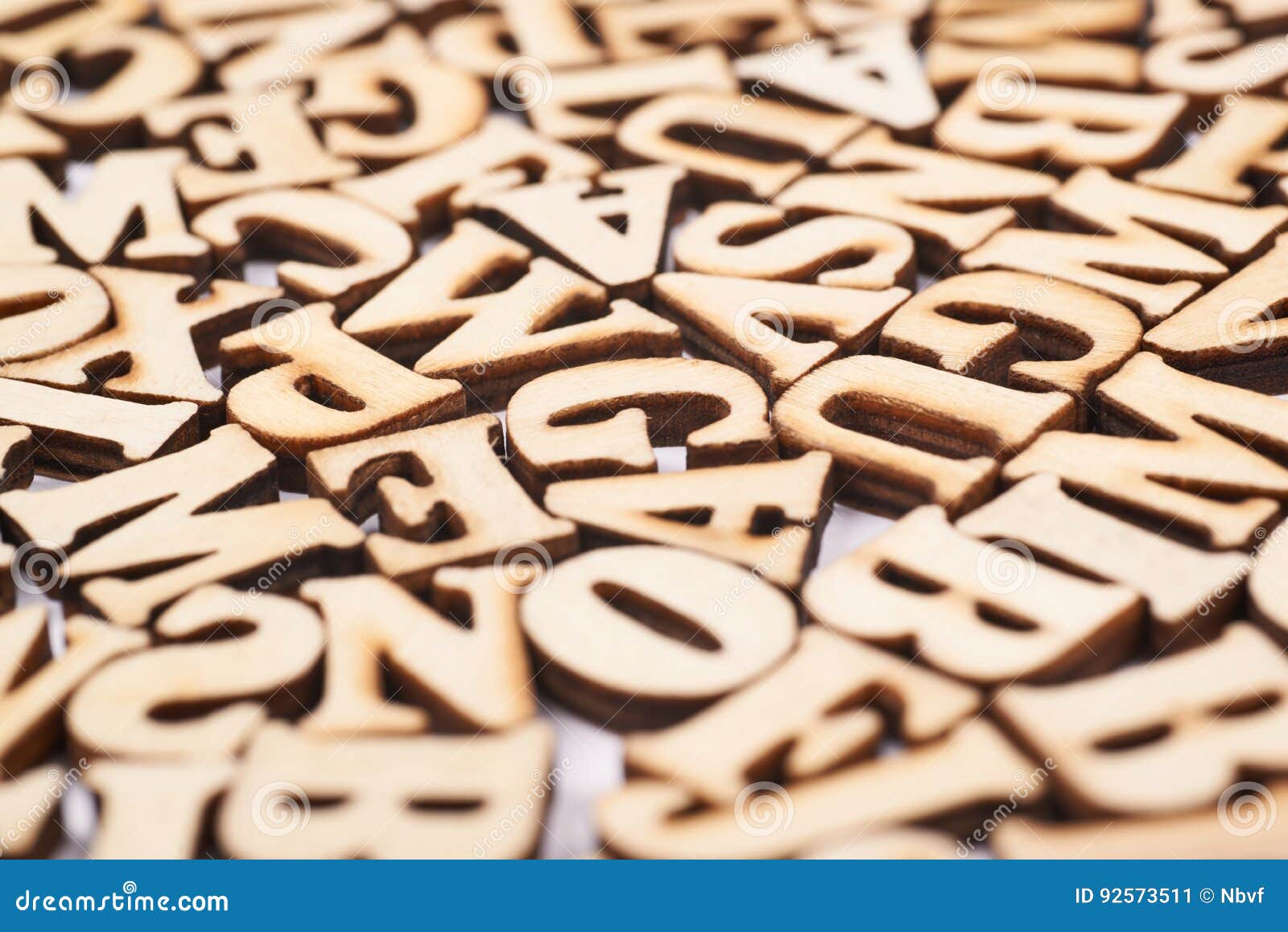 Surface Covered with Wooden Letters Stock Image - Image of english ...